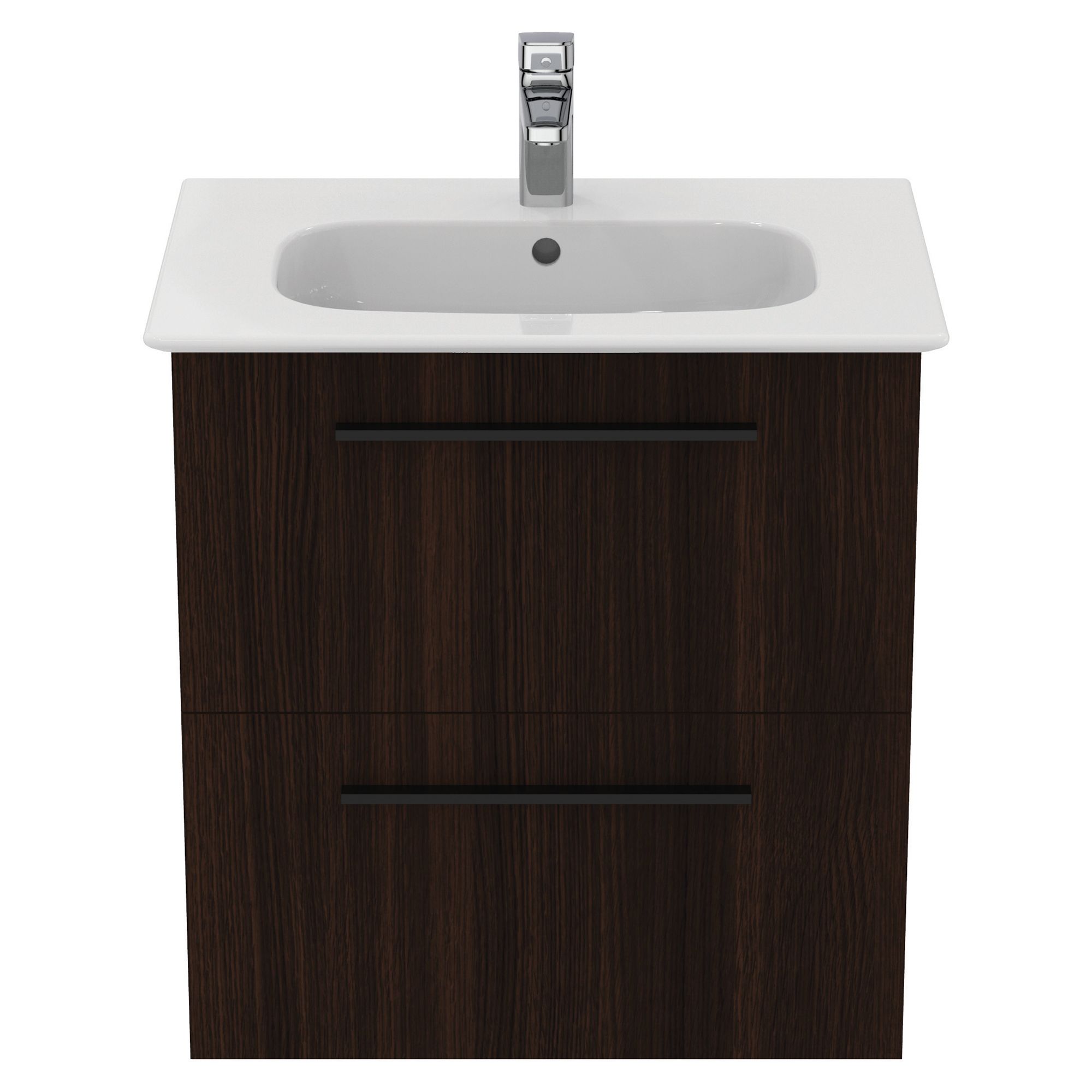 Ideal Standard i.Life A Matt Coffee brown Oak effect Wall-mounted ...