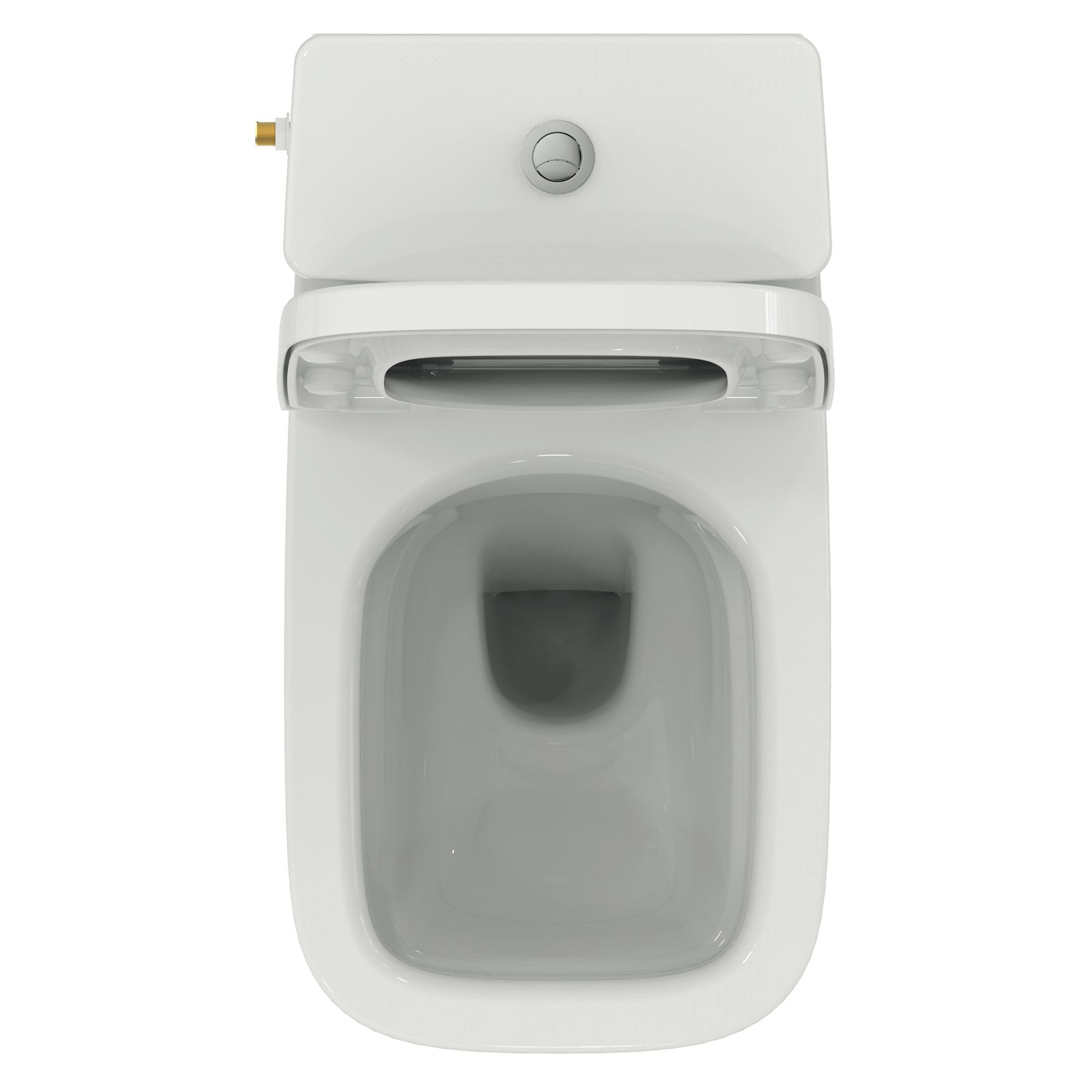 Ideal Standard i.life A White Rimless Close-coupled Square Toilet pan