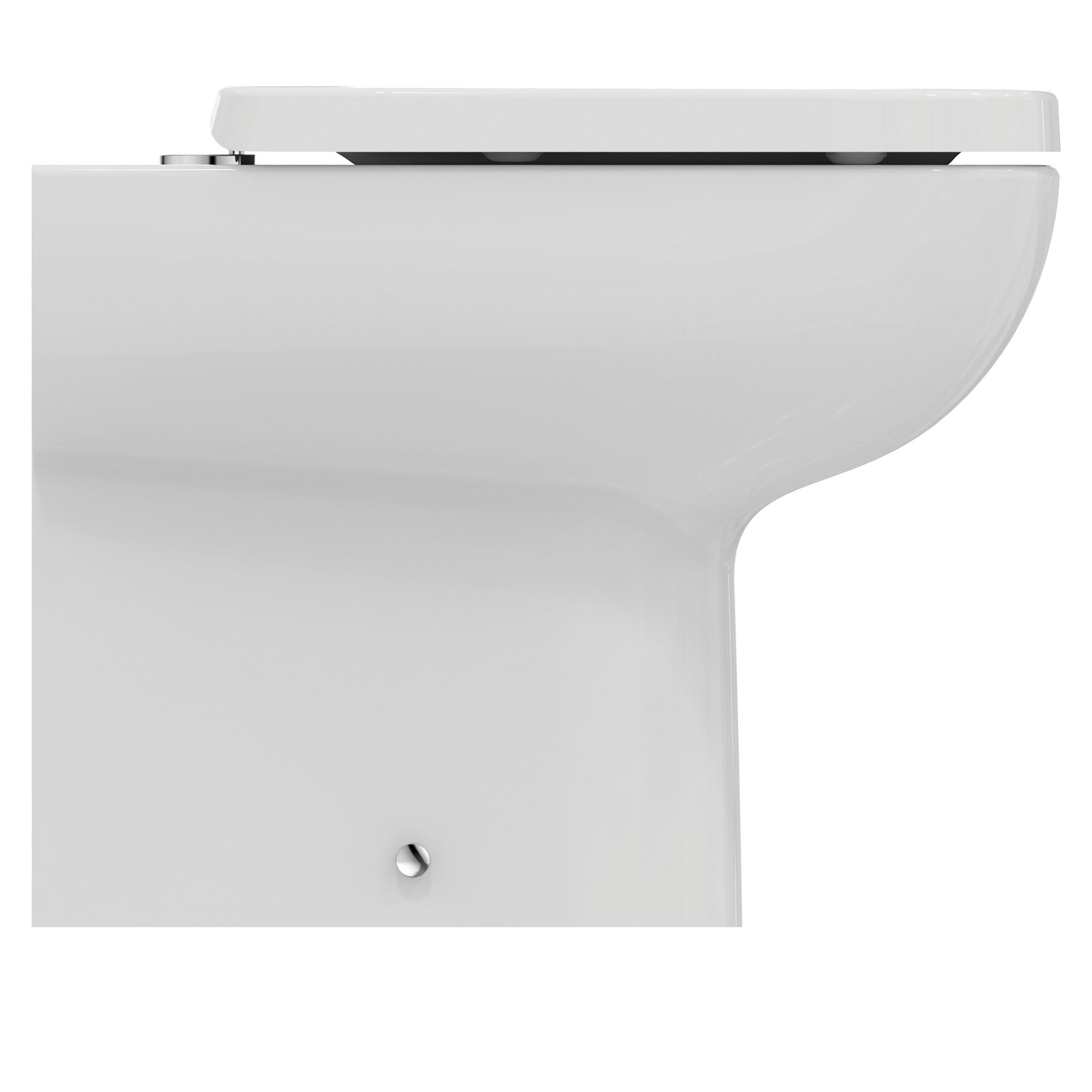 Ideal Standard i.life A White Rimless Square Back to wall Toilet with ...