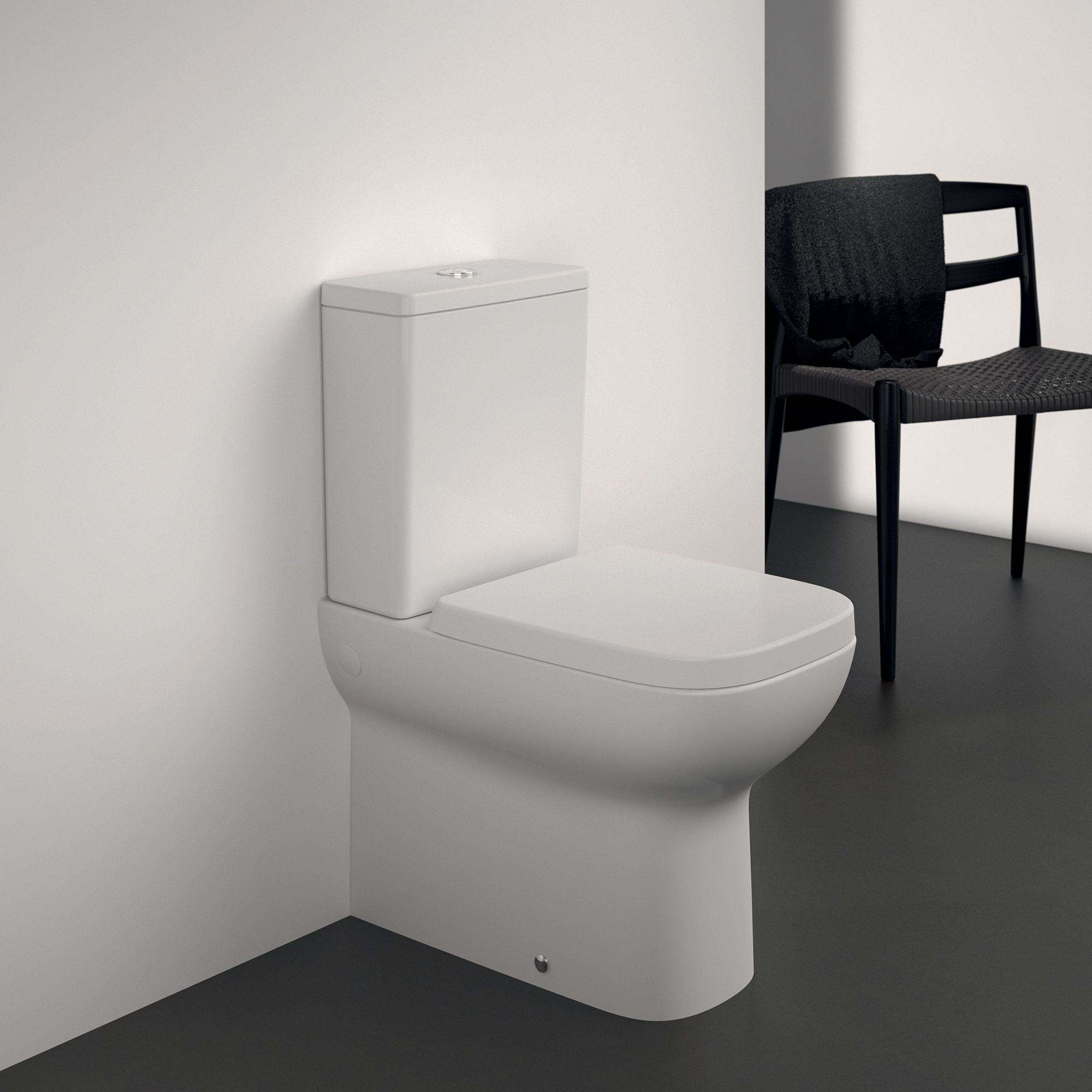 Ideal Standard i.life A White Square Close-coupled Toilet set with Soft ...
