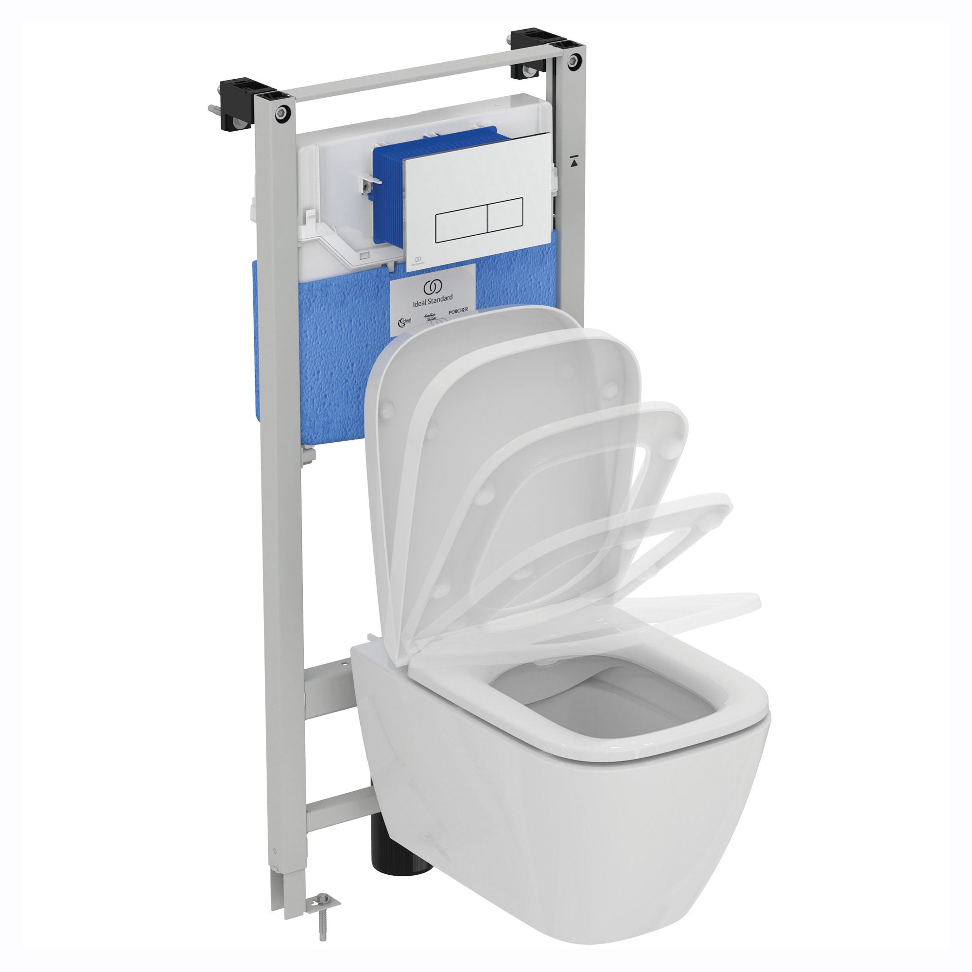 Ideal Standard i.life B White Wall hung Round Toilet set with Soft ...