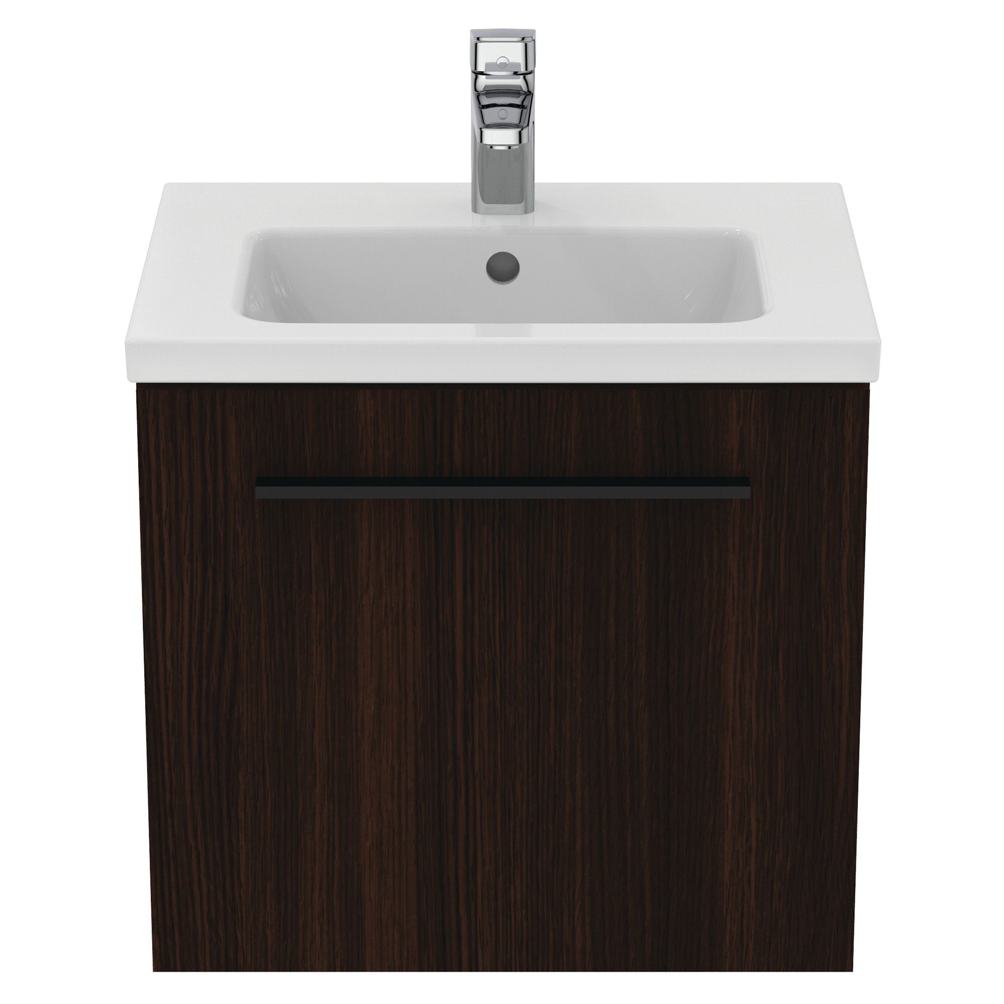 Ideal Standard i.life S Compact Coffee Oak effect Wall-mounted Bathroom ...