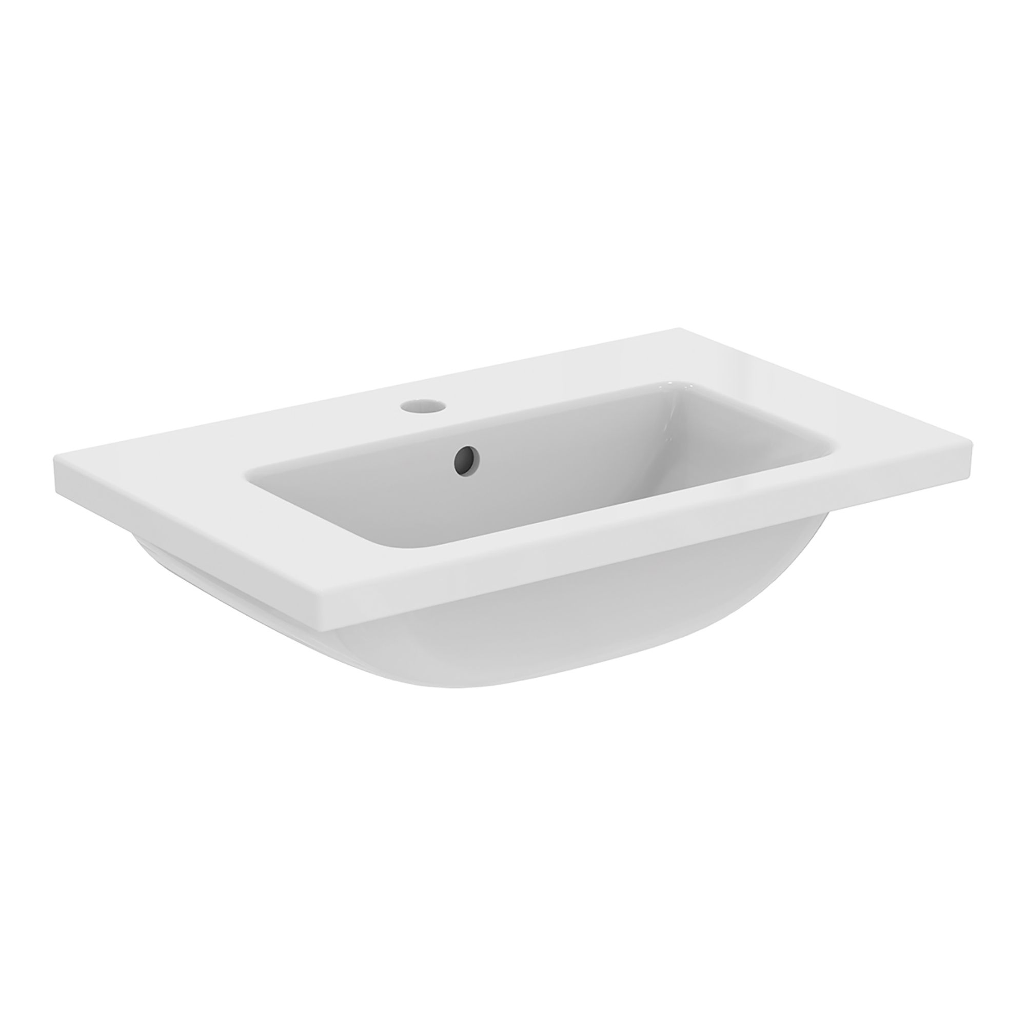 Ideal Standard i.life S Gloss White Rectangular Vanity Basin (W)60cm ...