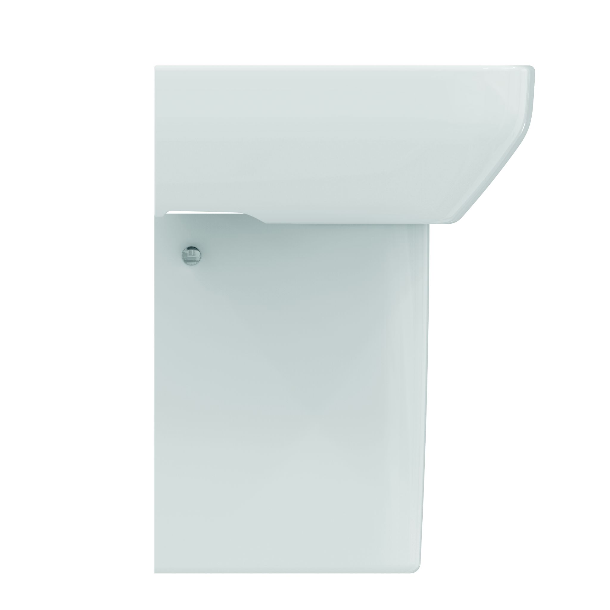 Ideal Standard i.life S Gloss White Rectangular Wall-mounted Semi ...