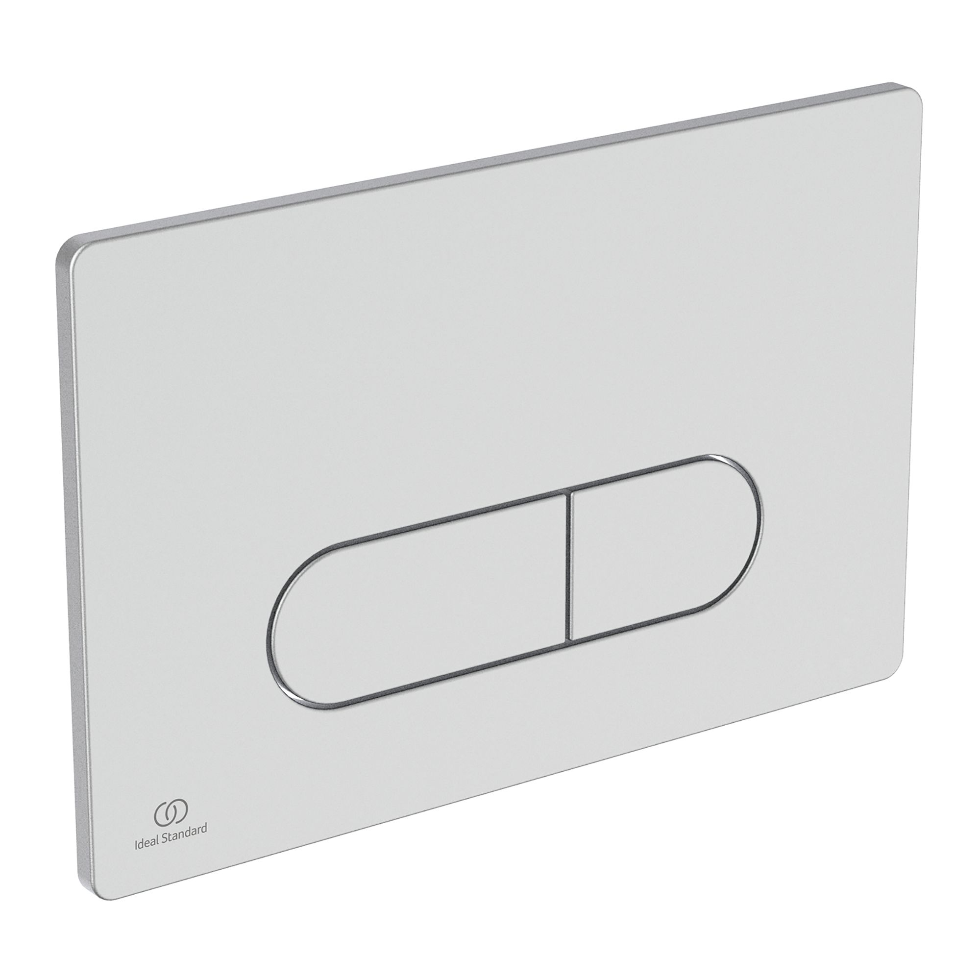 Ideal Standard Oleas P1 pneumatic Matt Brushed Chrome effect Wall ...