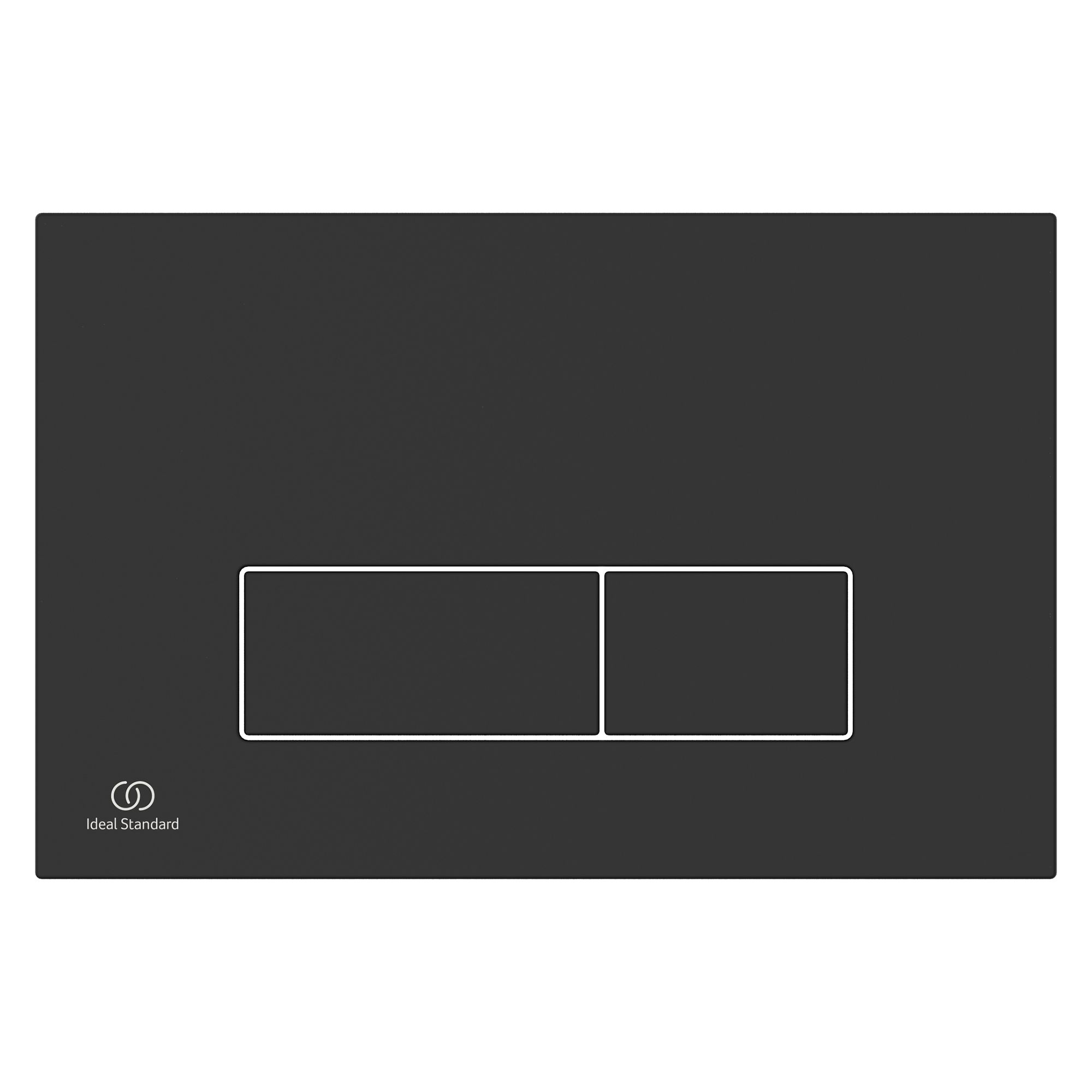 Ideal Standard Oleas P2 pneumatic Silk black Wall-mounted Dual Flushing ...