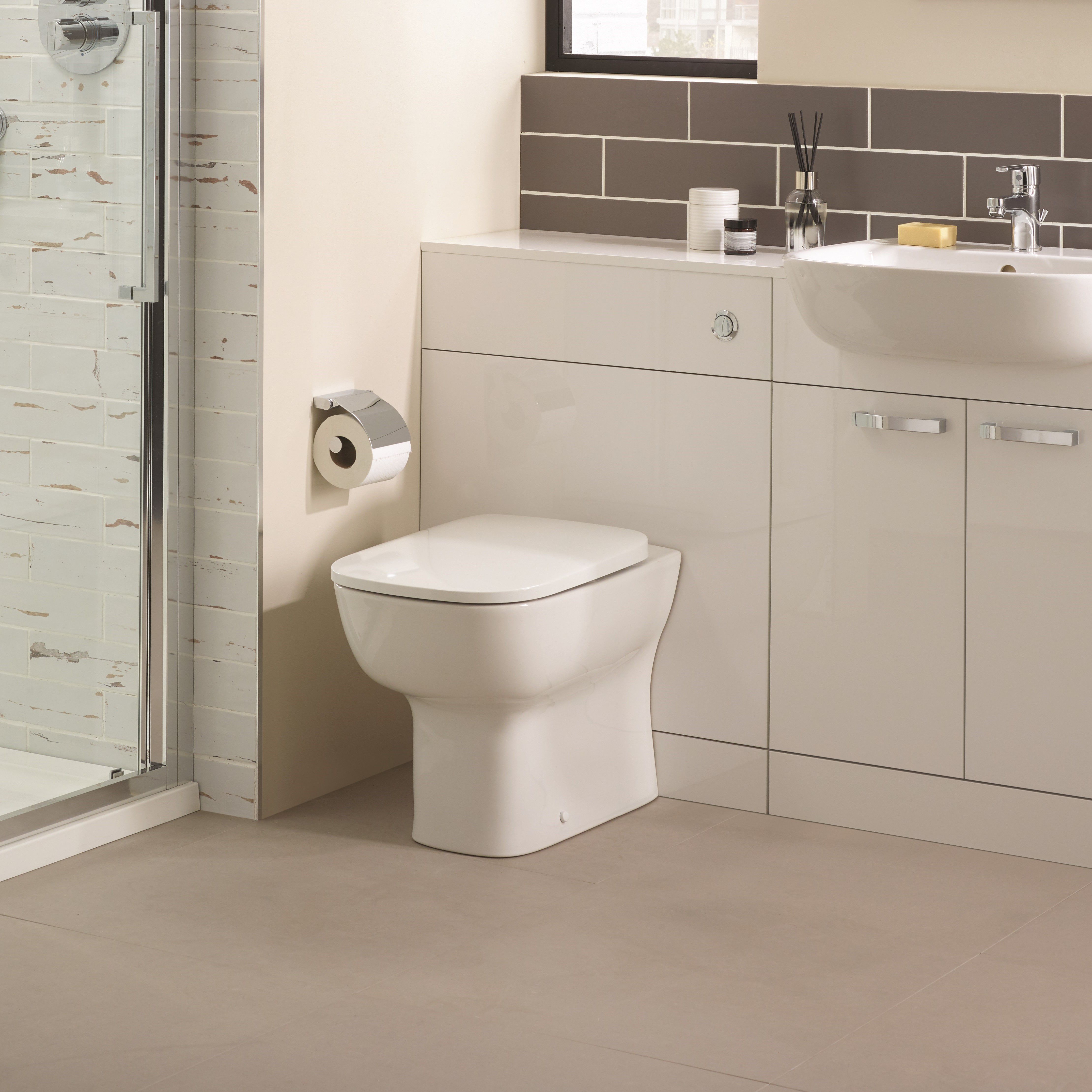 Ideal Standard Studio echo Contemporary Back to wall Boxed rim Toilet ...
