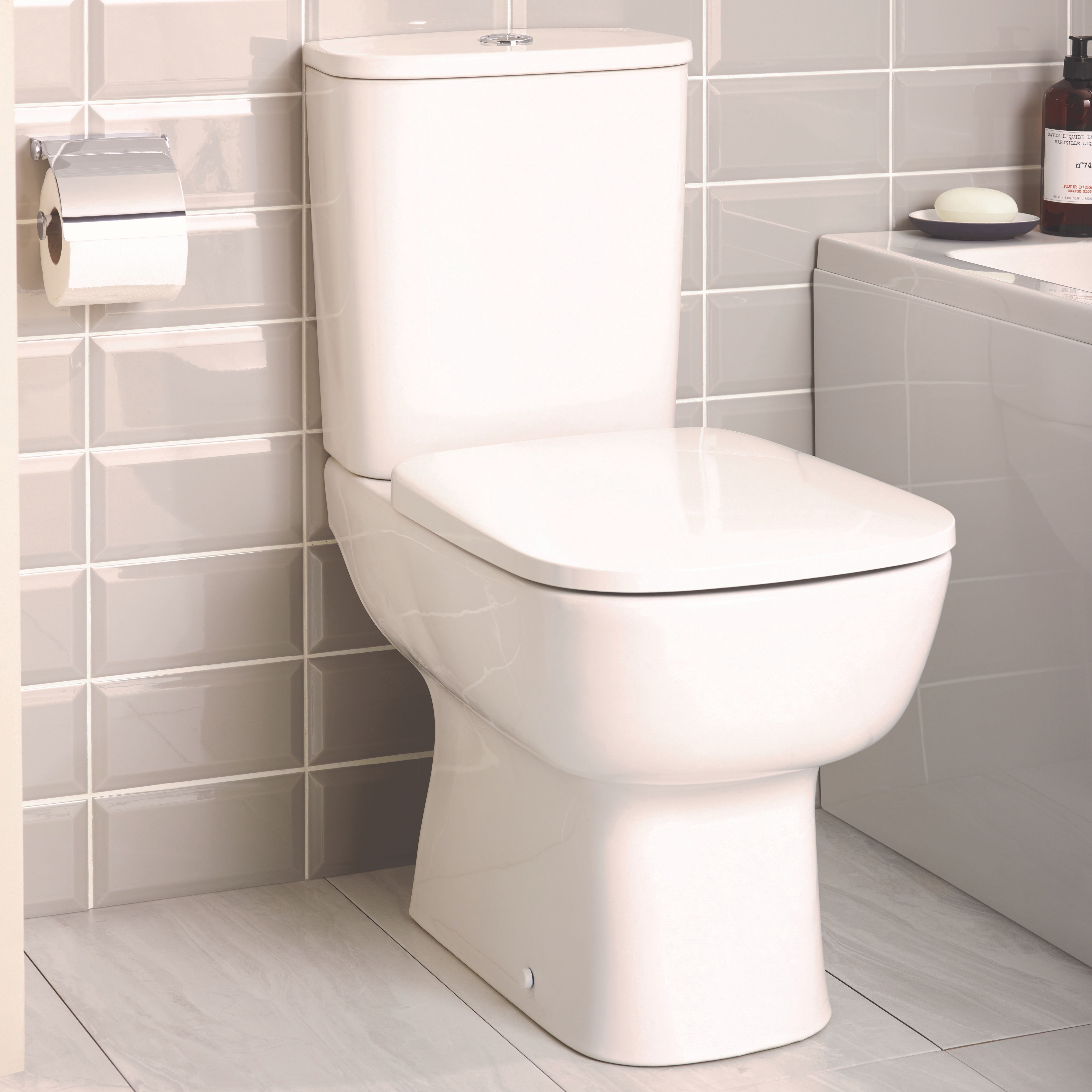 Ideal Standard Studio echo Contemporary Close-coupled Boxed rim Toilet ...