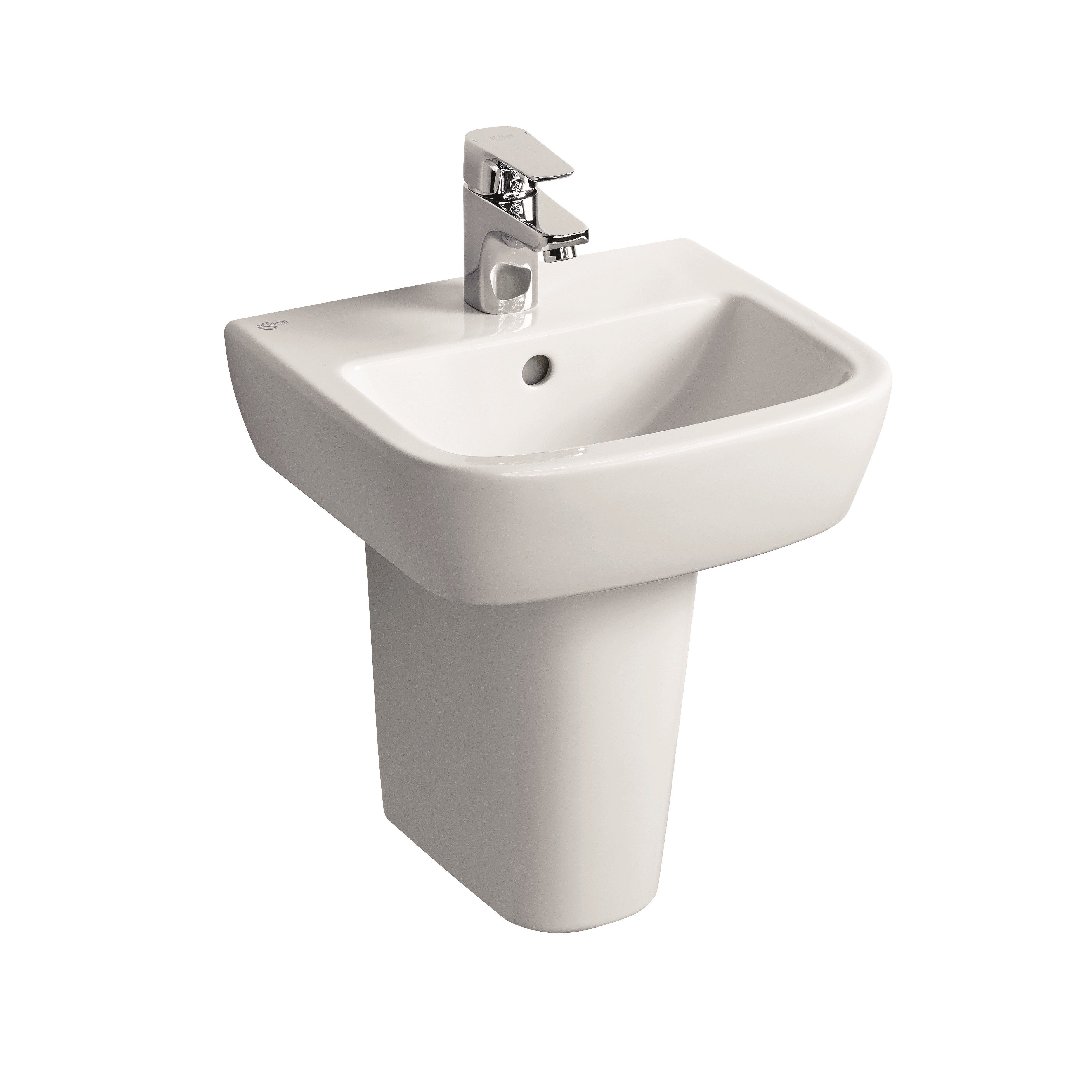 Ideal Standard Tempo White D-shaped Freestanding Cloakroom Basin (W ...
