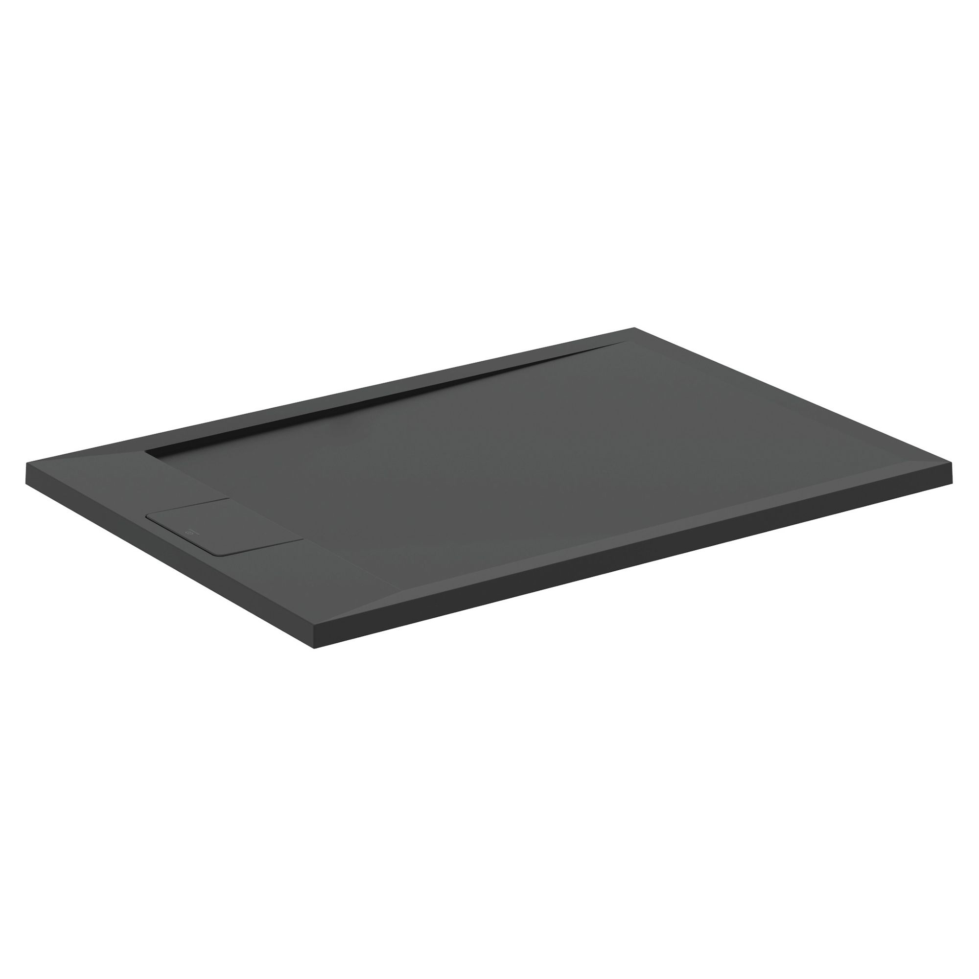 Ideal Standard Ultraflat S i.life Matt Jet Black Rectangular Centre ...