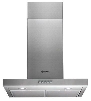 Indesit IHT6 5FCMIX Stainless steel Chimney Cooker hood, (W)59.8cm