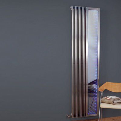 Infinity Mirror Vertical Radiator, (W)260mm x (H)2000mm | DIY at B&Q