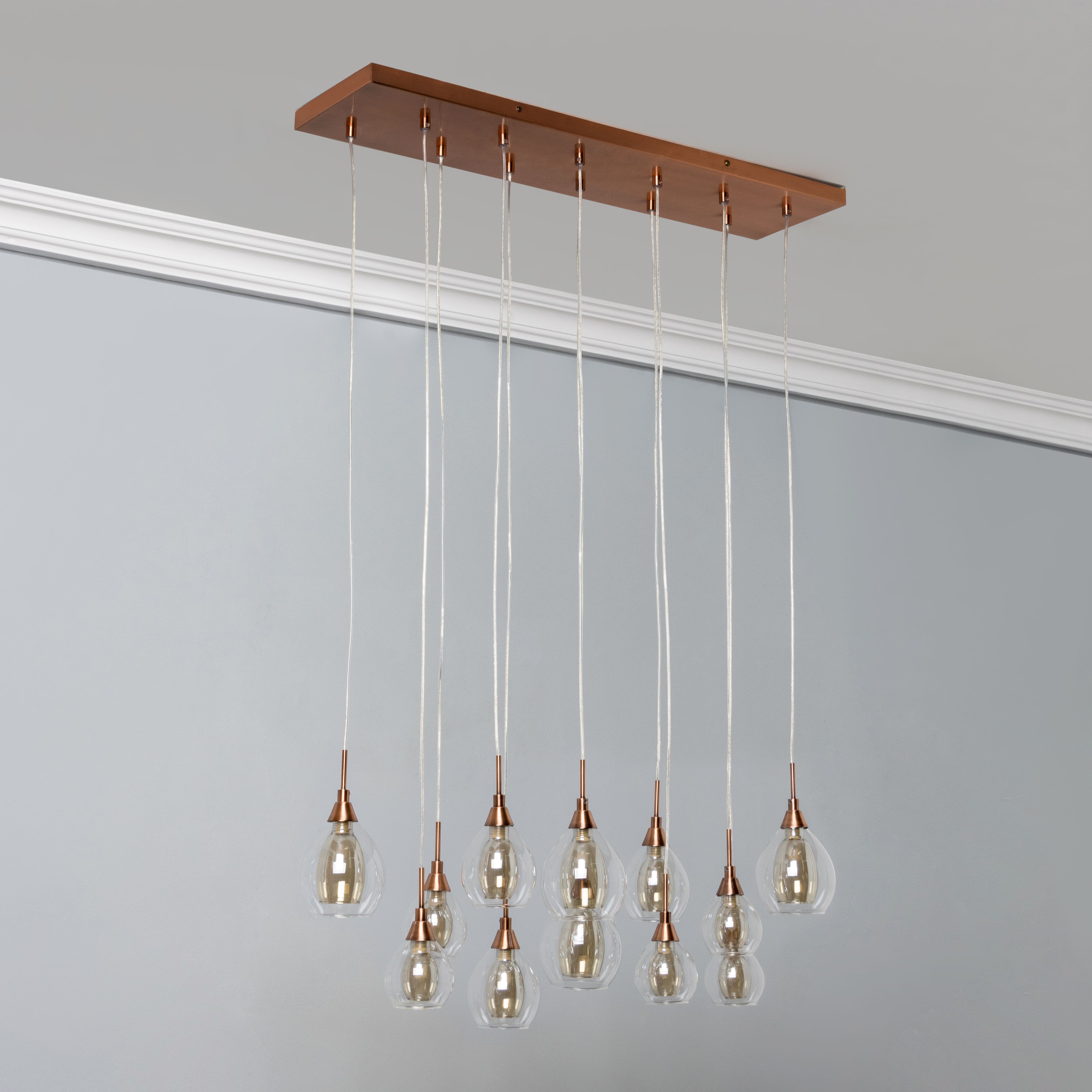 Inlight Batu Satin Metal Antique Copper effect LED Ceiling light