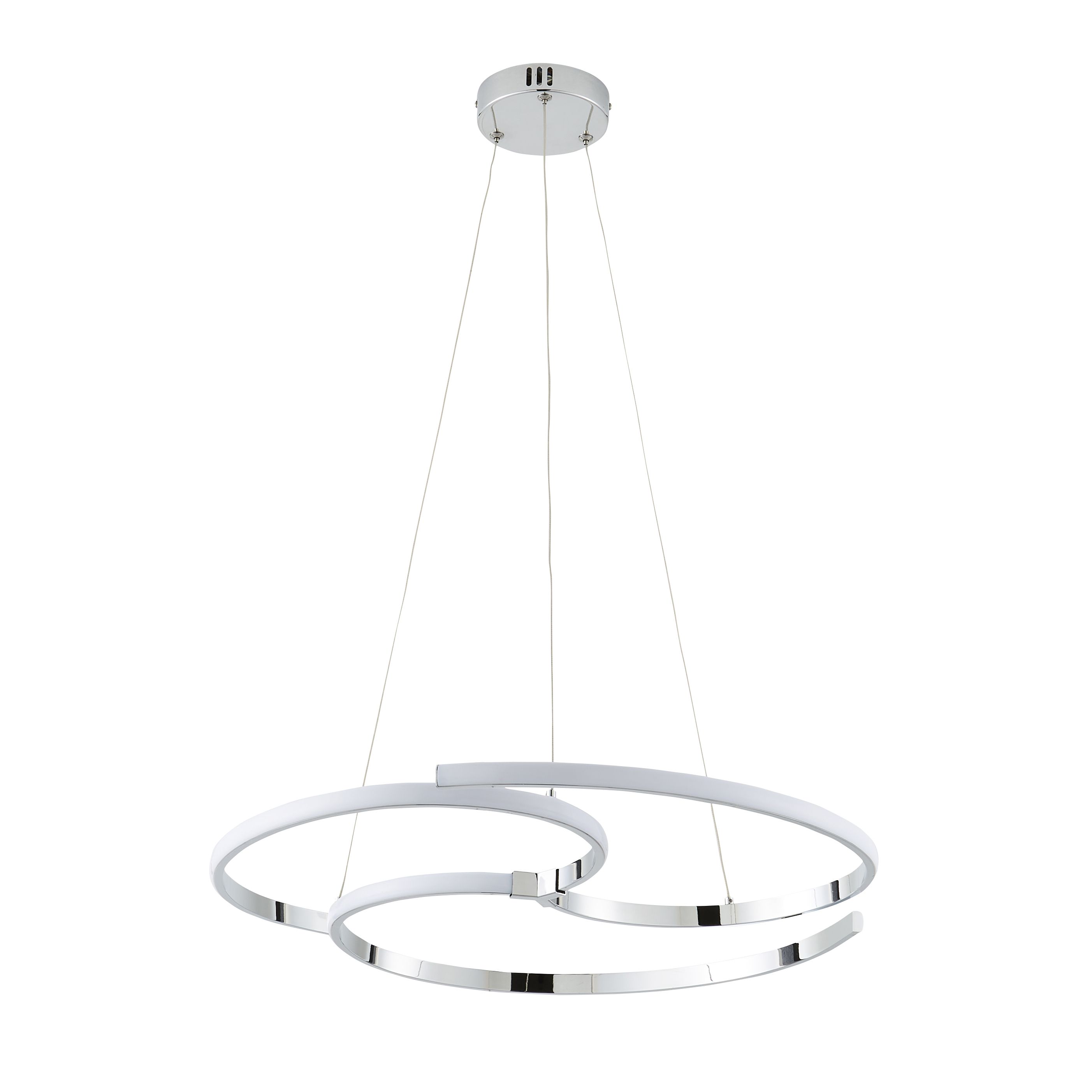 Inlight Connect Plastic Chrome effect LED Ceiling light