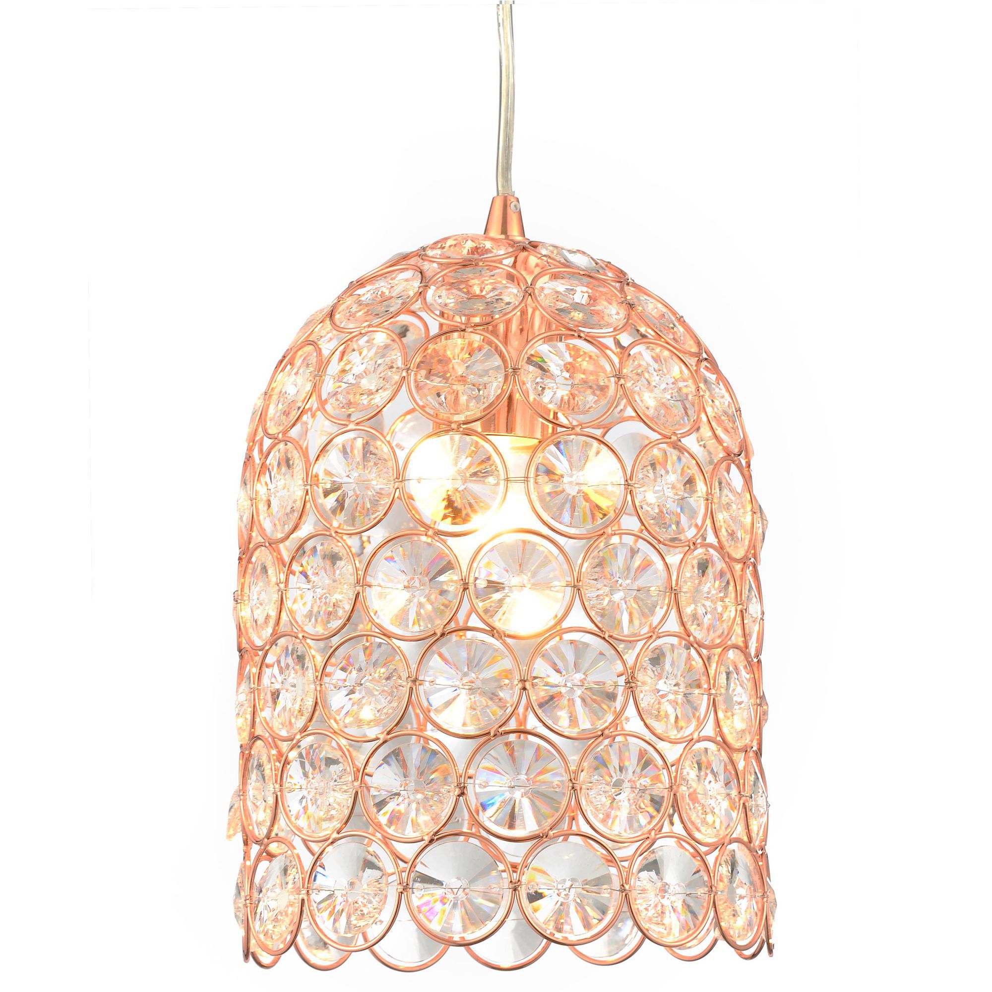 Inlight Elize Pendant Metal & plastic copper effect Ceiling light | DIY ...