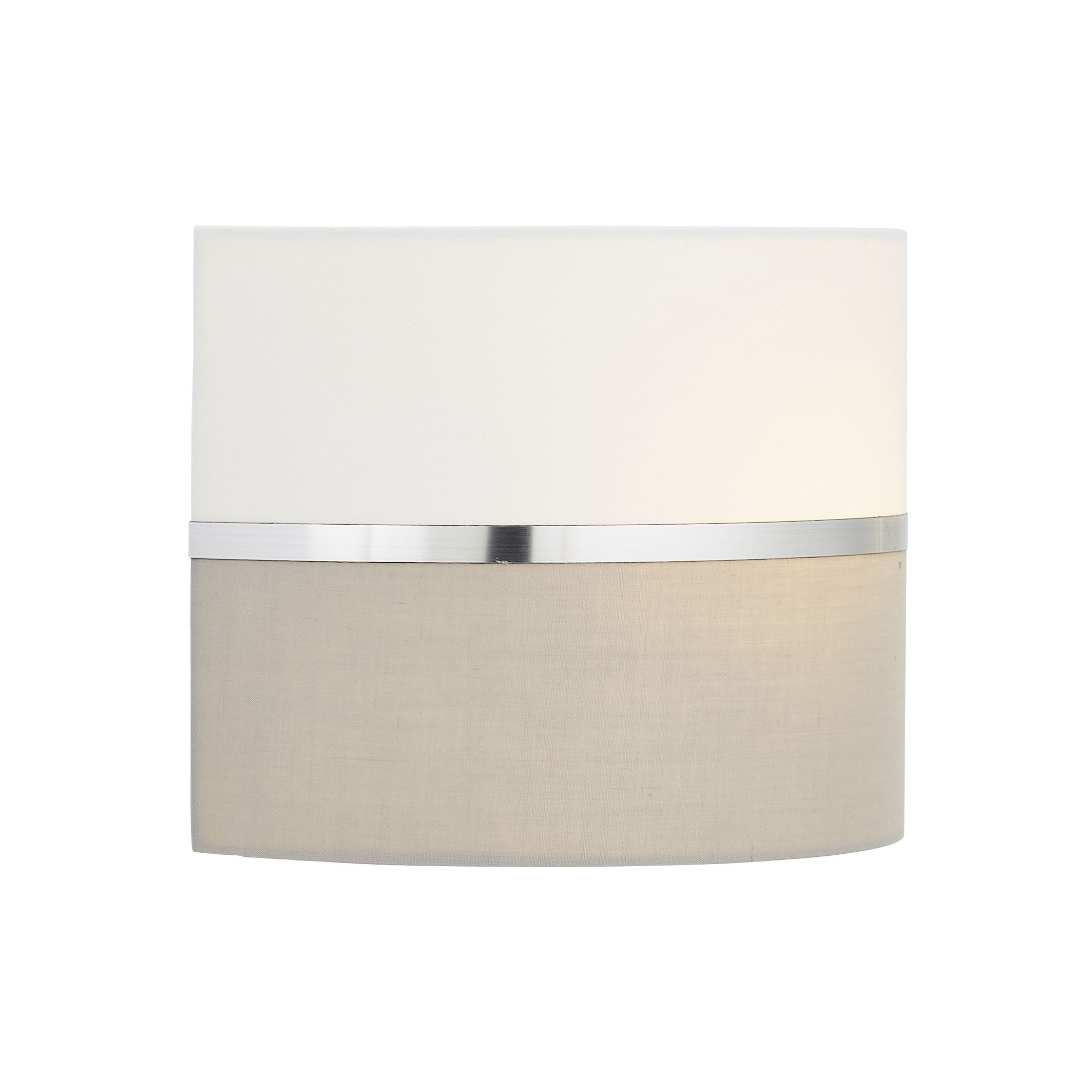 Inlight Isonoe Metallic band Grey & white Wired LED Wall light