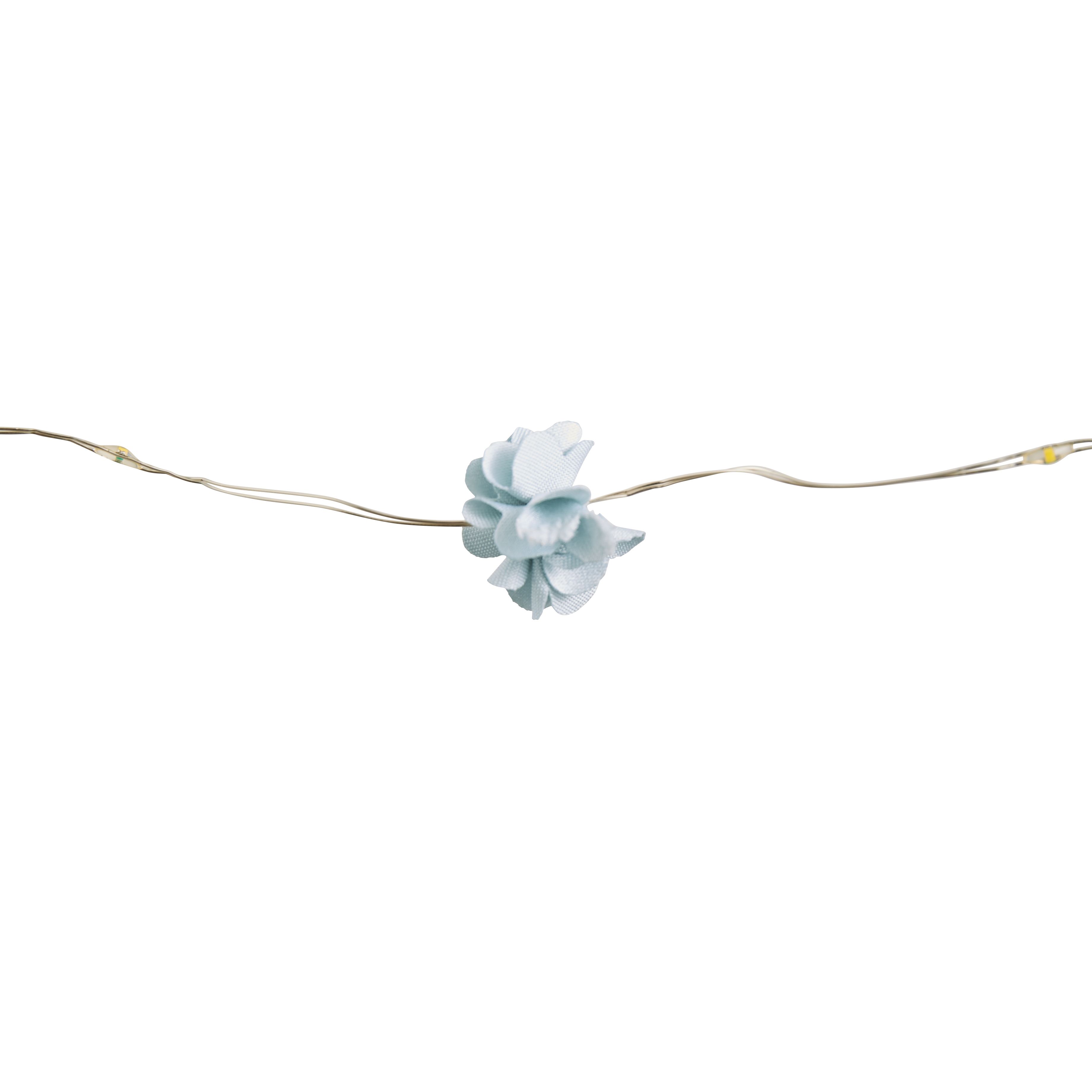 Inlight Light blue floral Battery-powered Warm white 10 LED Indoor ...