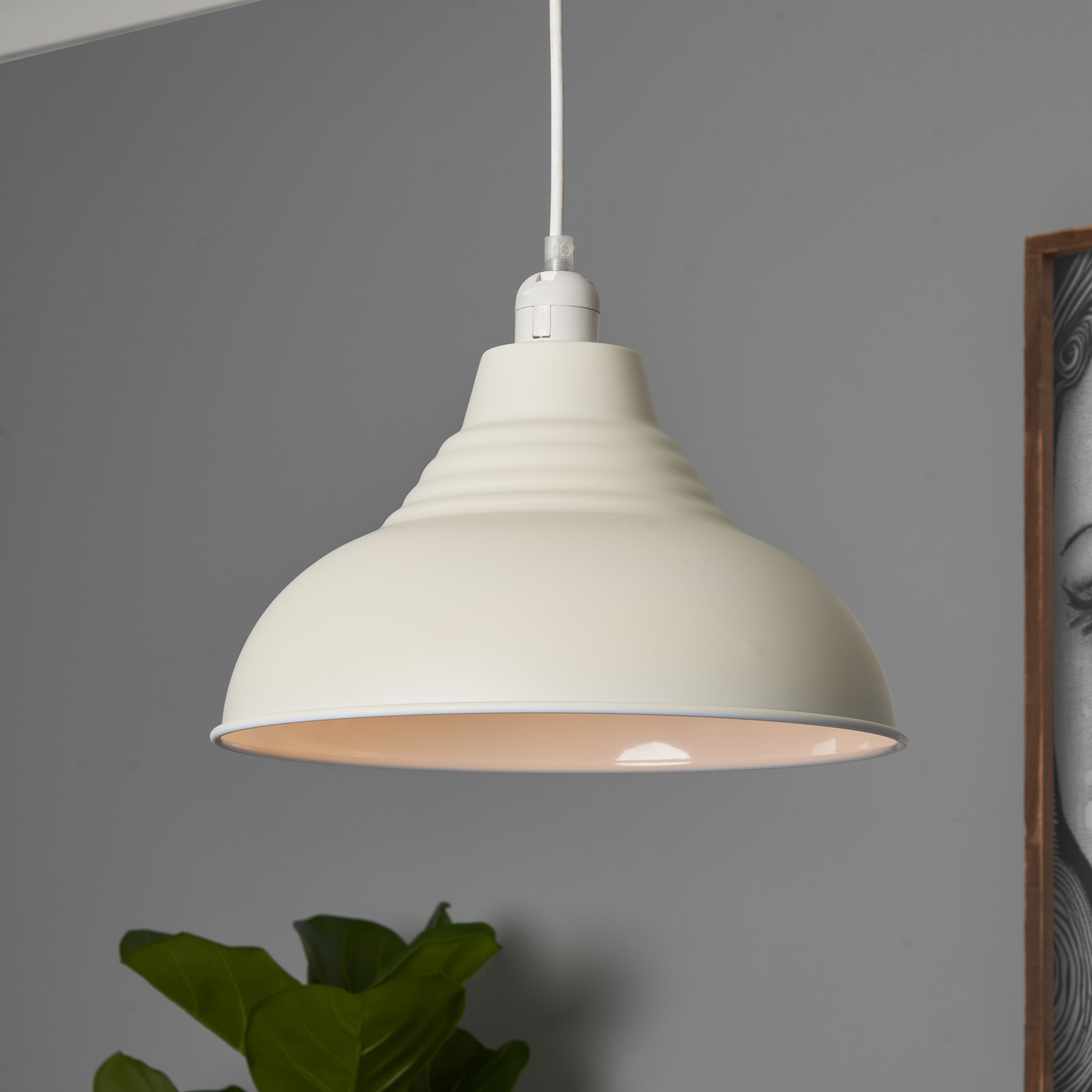 Inlight Lucia Ivory pendant Round Light shade (D)30cm