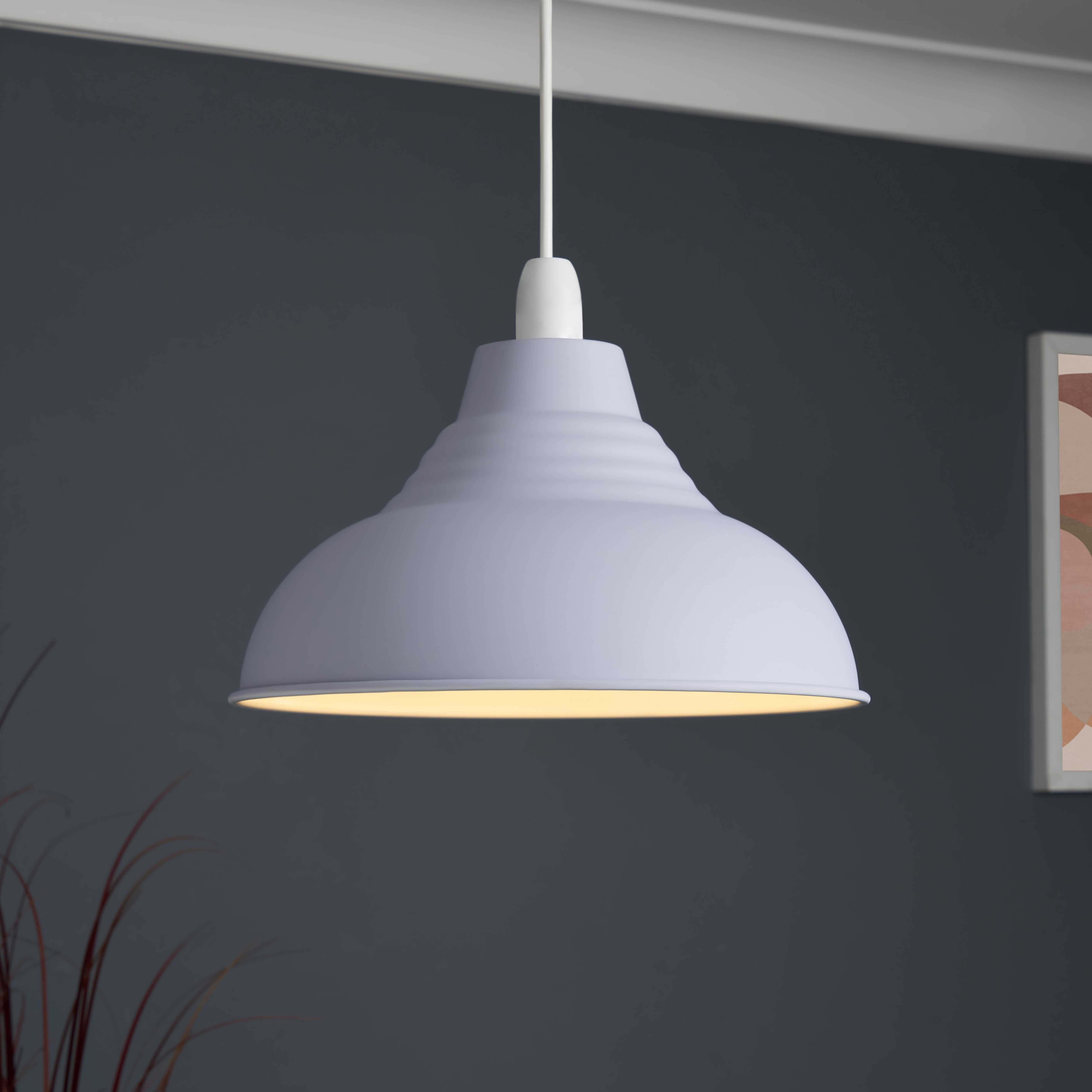 Inlight Lucia Misty Lilac Round Lamp shade (D)30cm