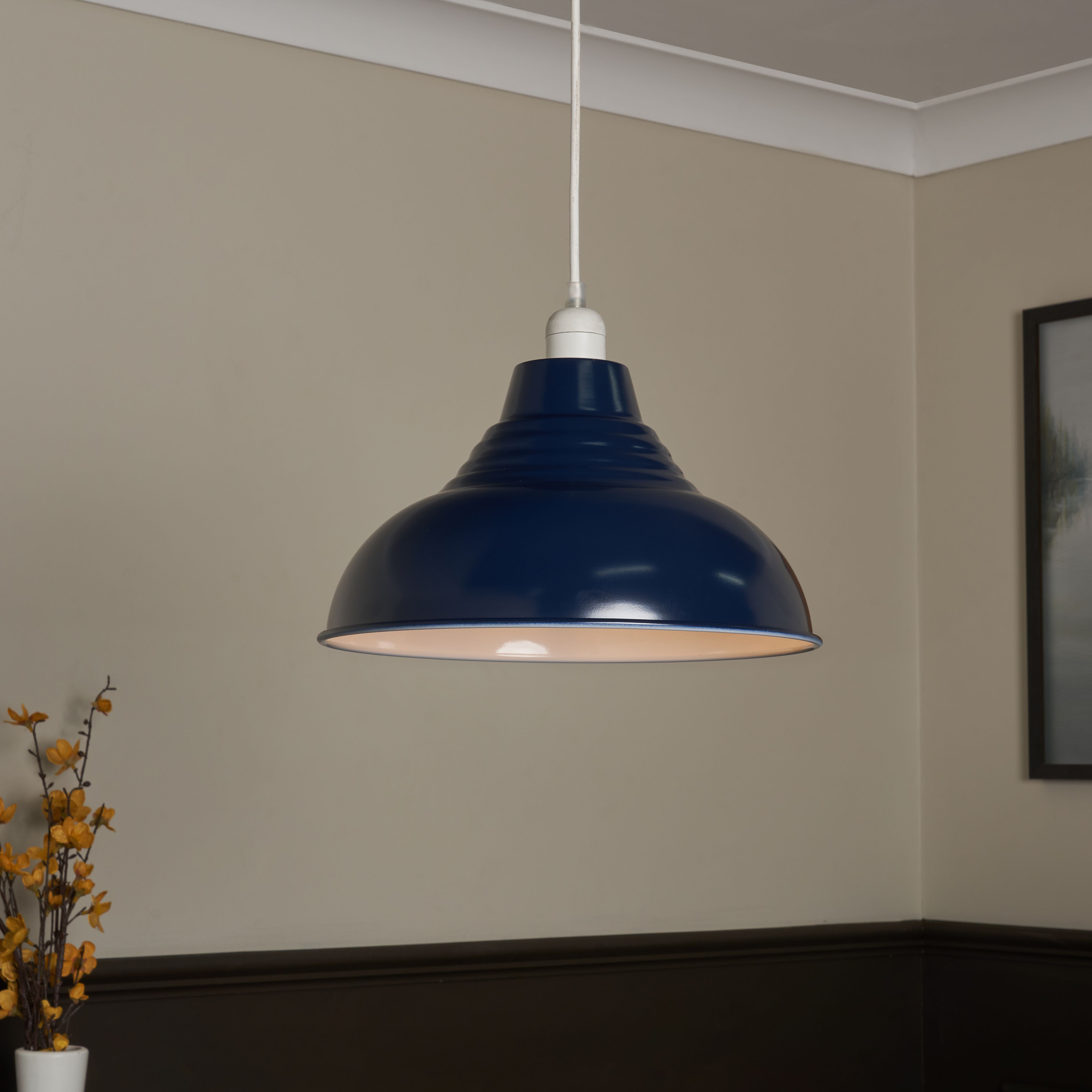 Inlight Lucia Navy pendant Round Light shade (D)30cm