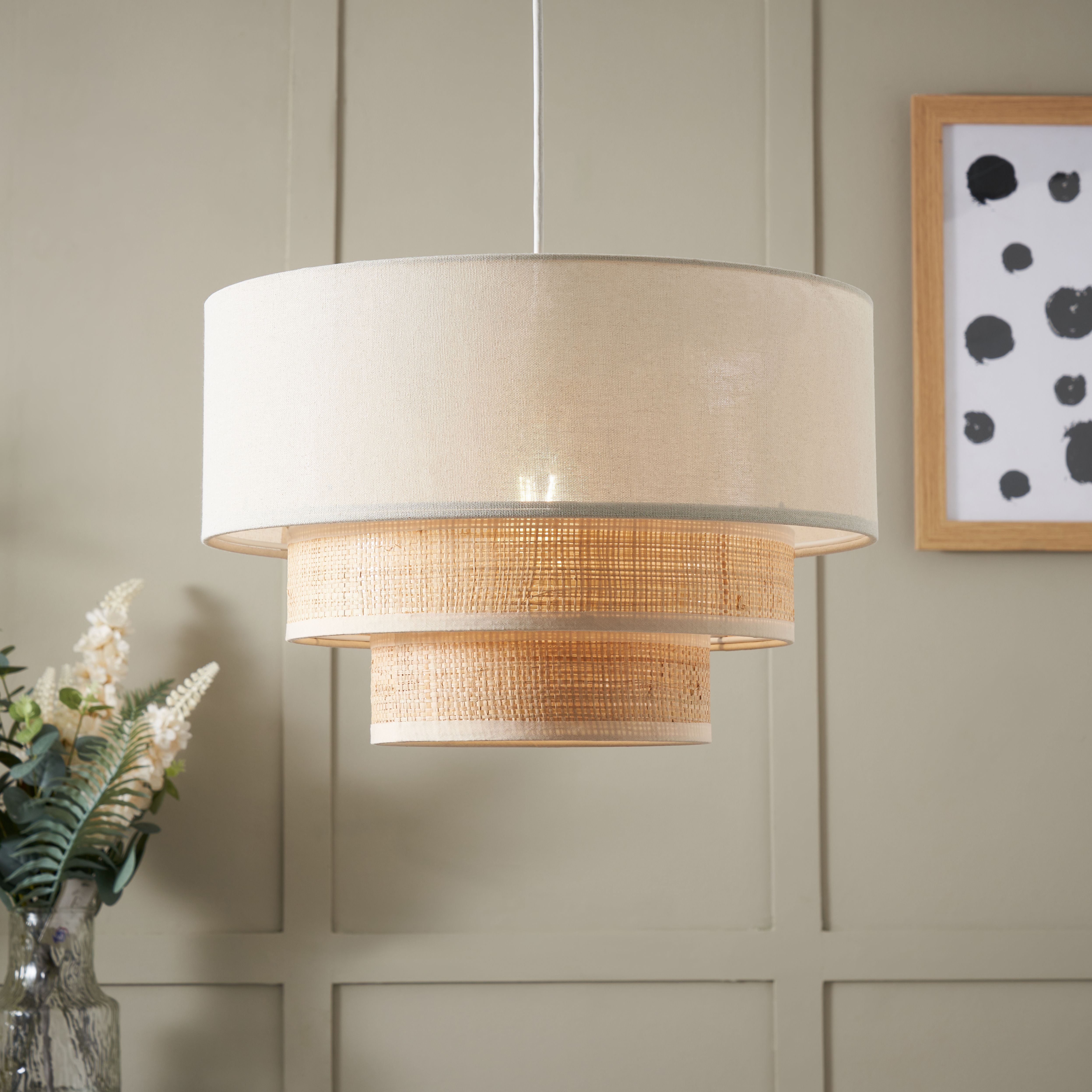 Inlight Natural Rattan Lamp shade (D)40cm