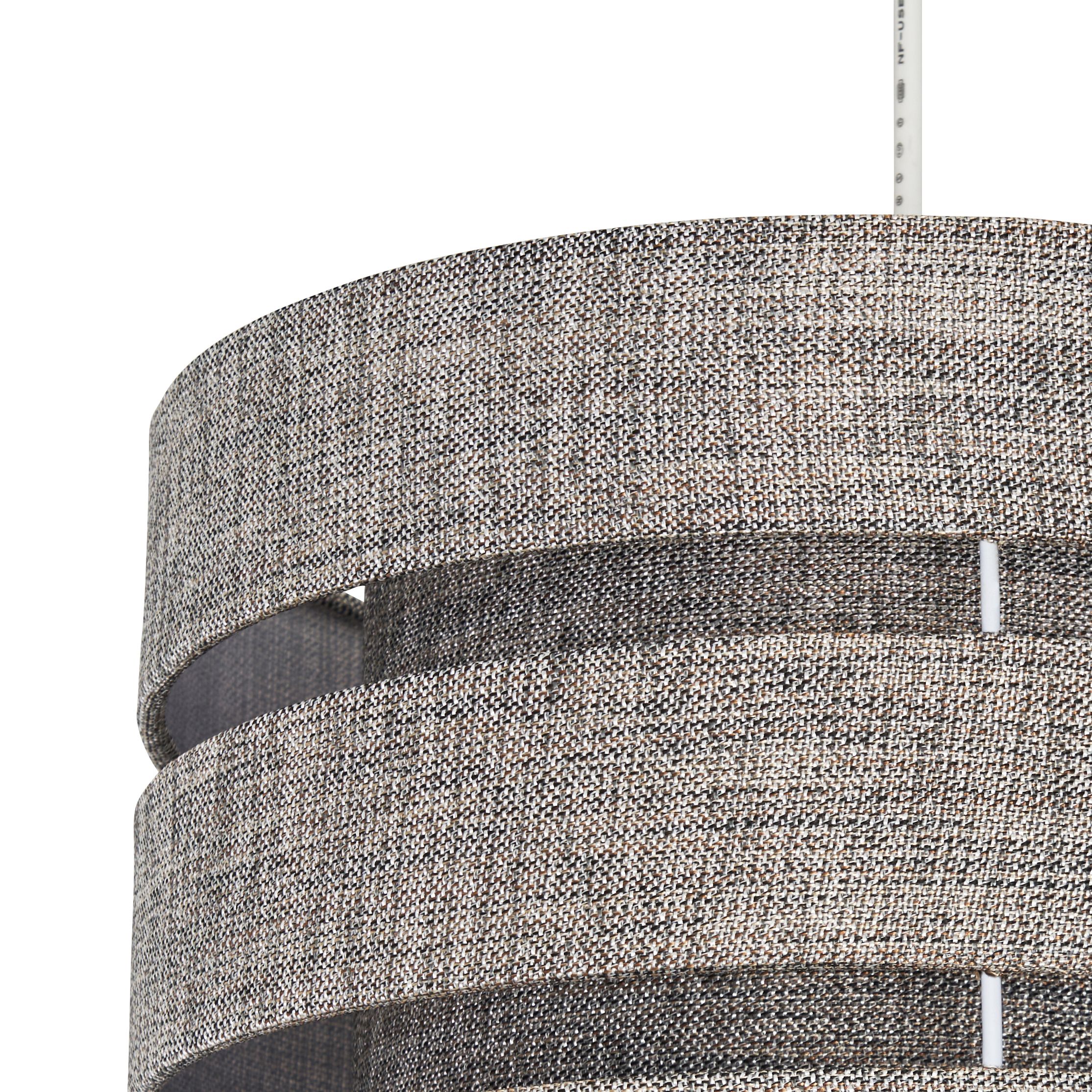 Inlight Ponte Blue Metallic effect Contemporary Trio Cylinder Light ...