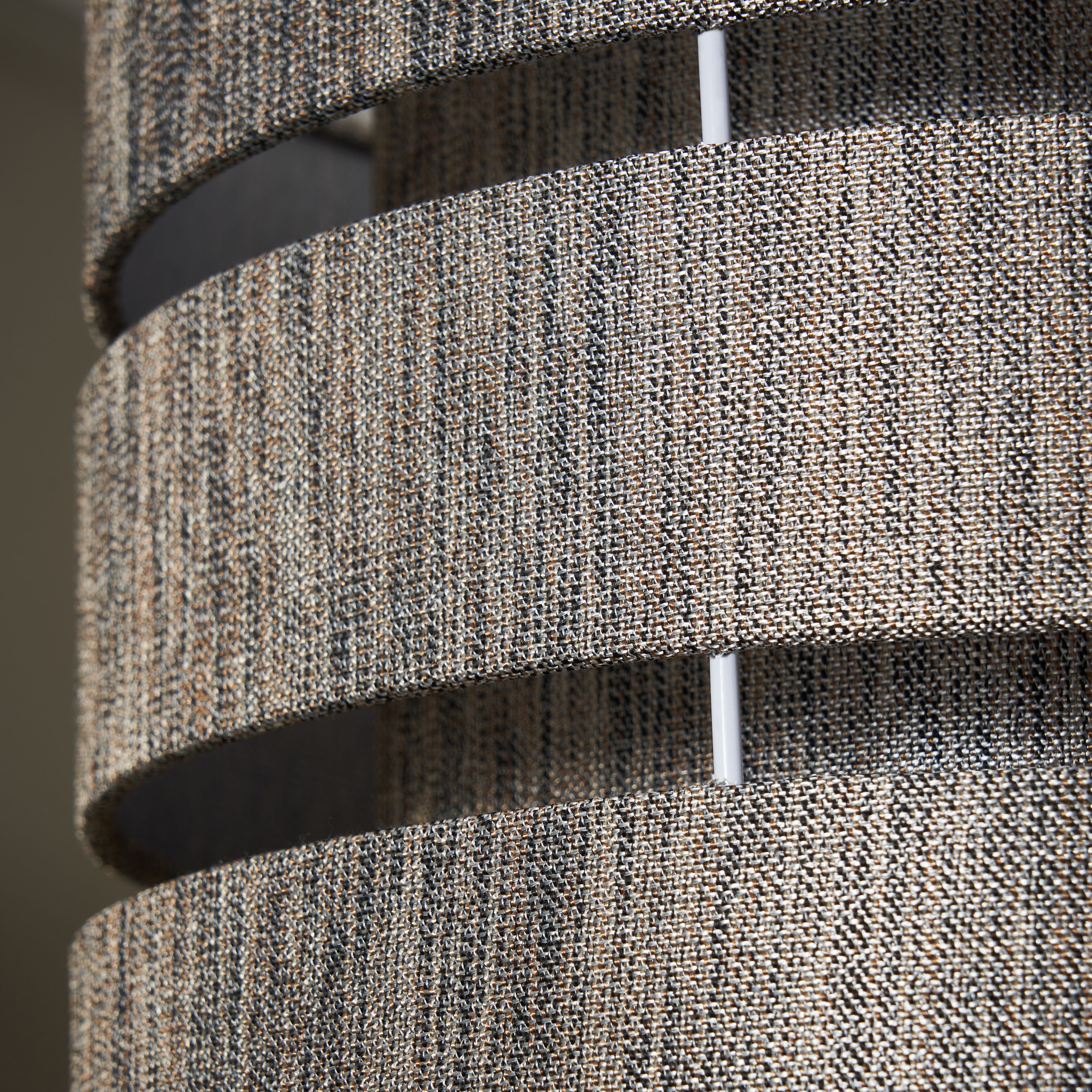 Inlight Ponte Blue Metallic effect Contemporary Trio Cylinder Light ...