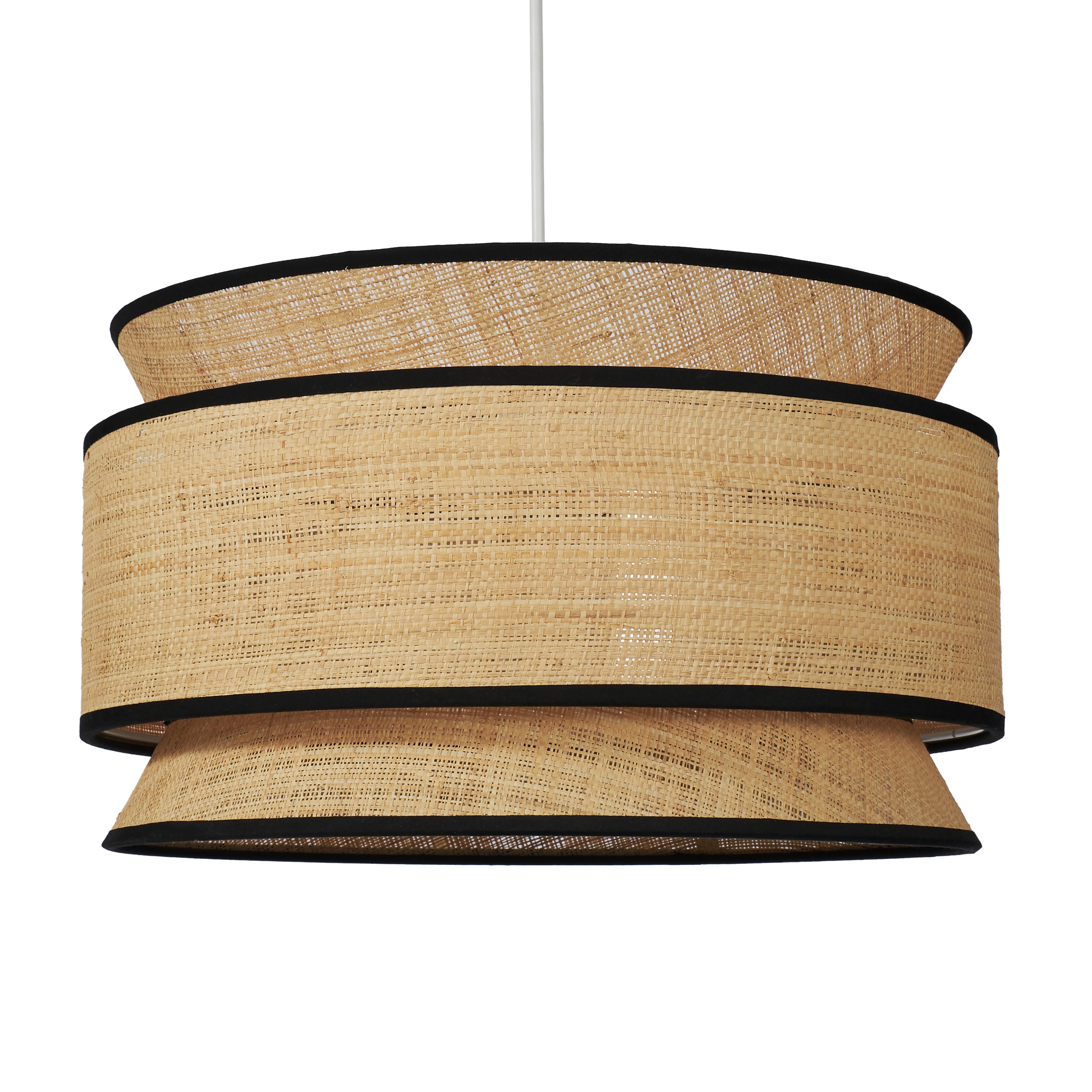 Inlight Tino Natural Three Tier Round Lamp shade (D)40cm