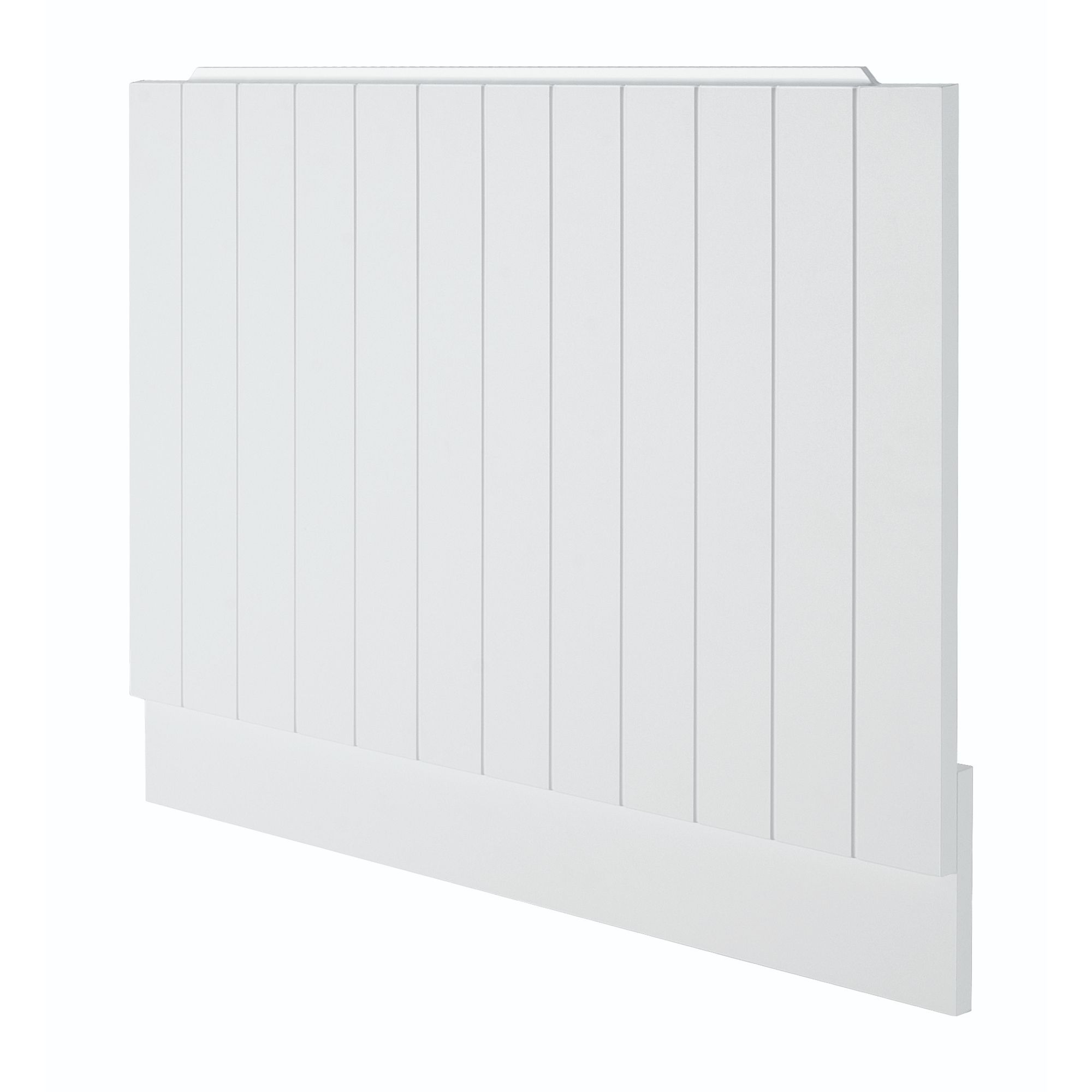 Buy Inpress Matt White Rectangular End Bath panel (H)56cm (W)68.5cm ...