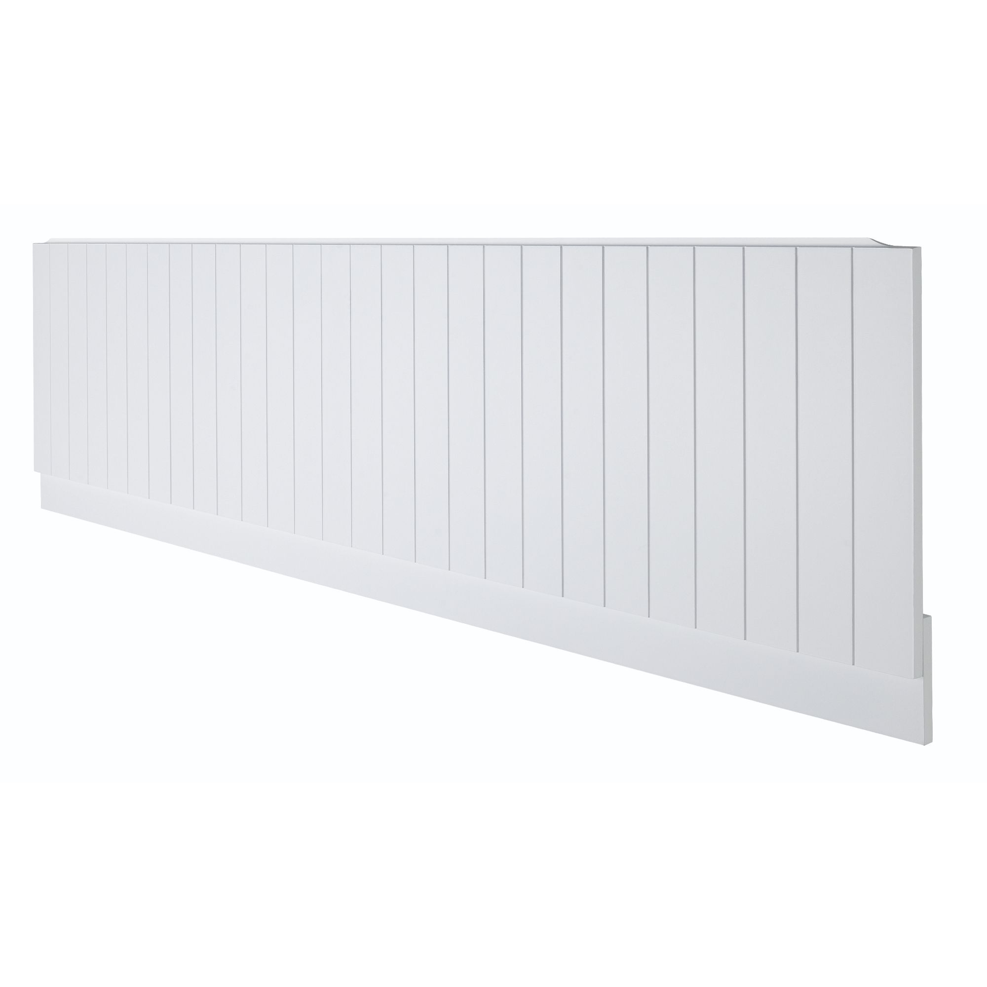 Inpress Matt White Rectangular Front Bath panel (H)56cm (W)169cm | DIY ...