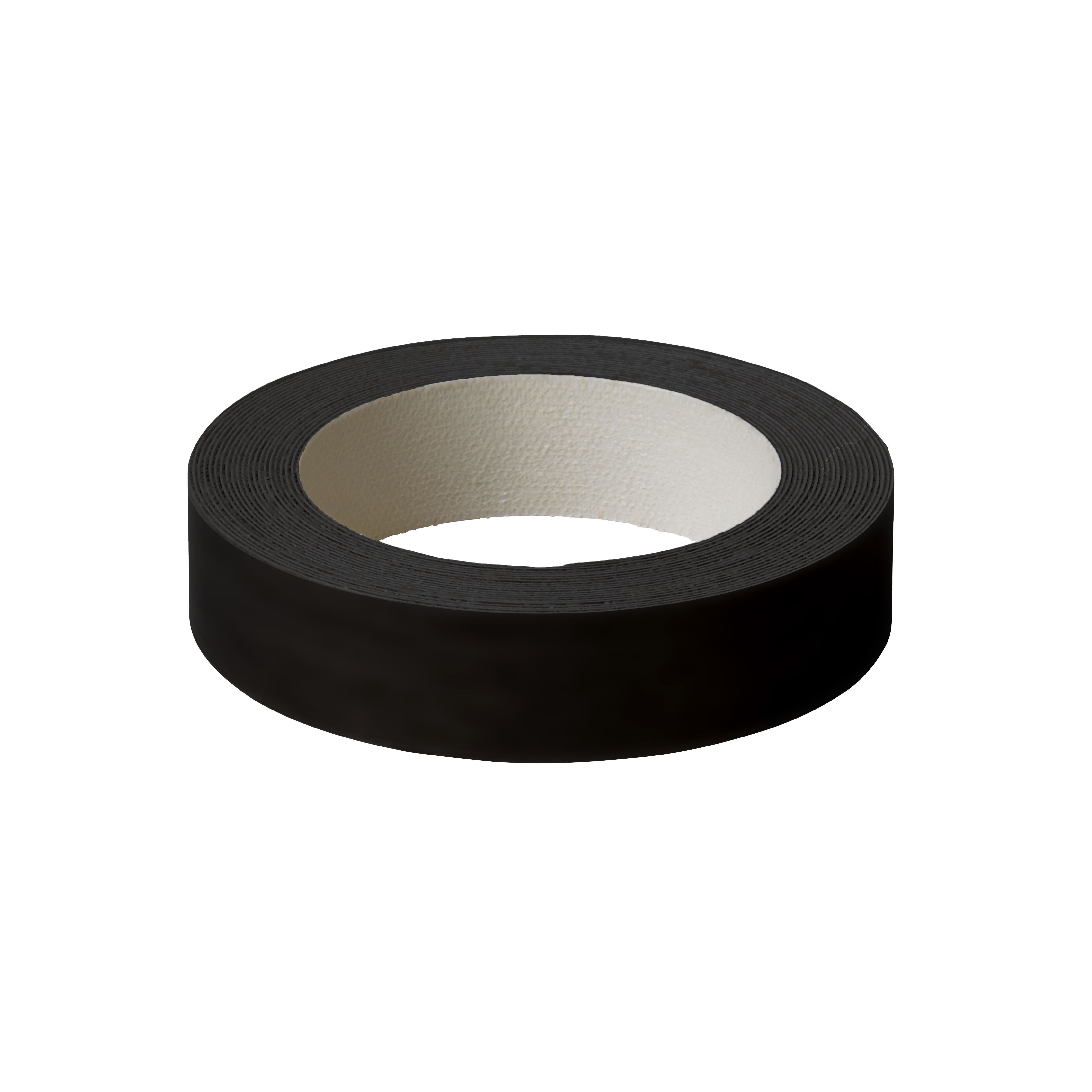Iron on Black Worktop edging tape, (L)5m (W)18mm