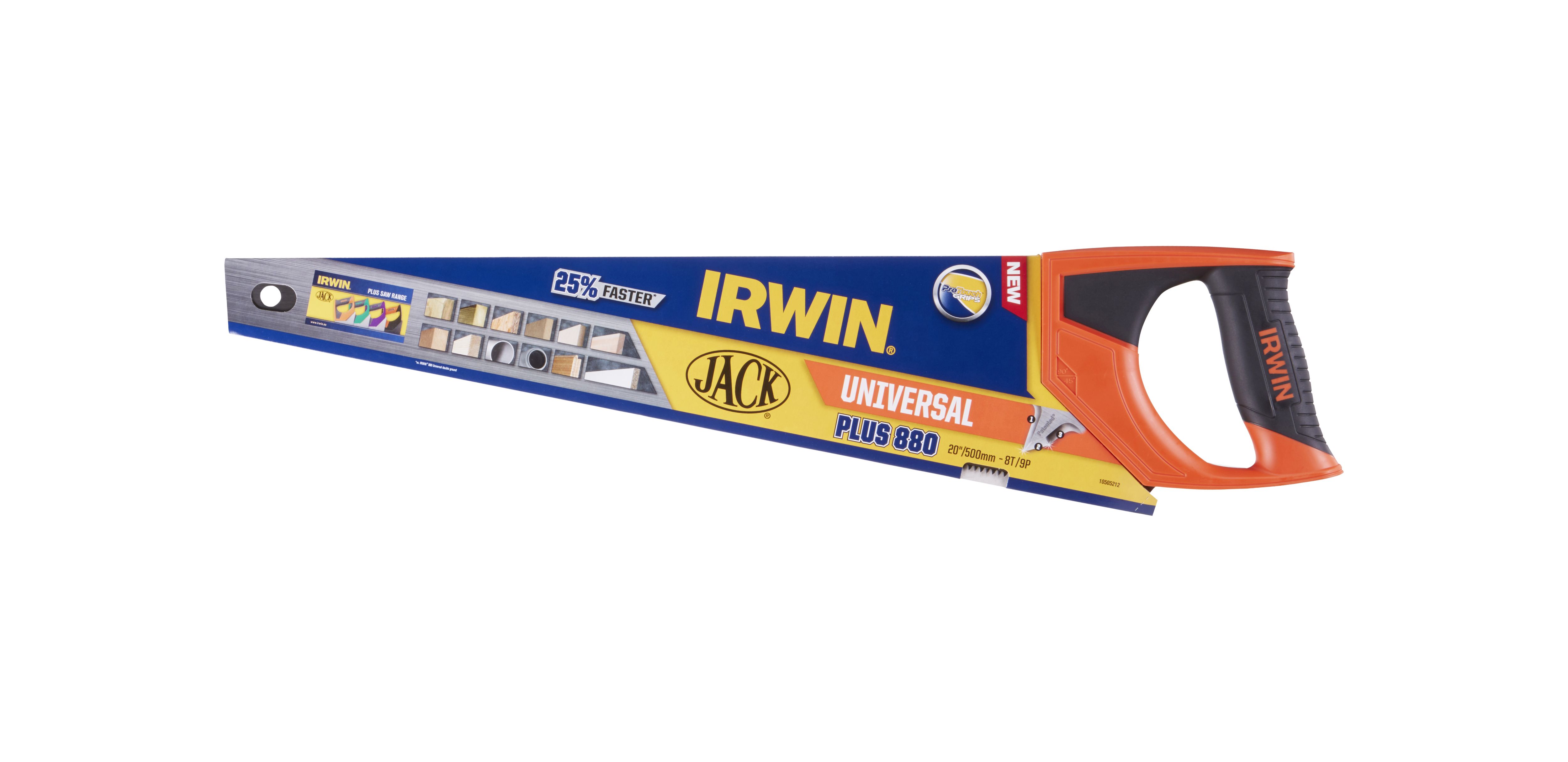 Irwin Jack plus universal 500mm Fine Soft-grip Multicolour Panel saw, 8 ...