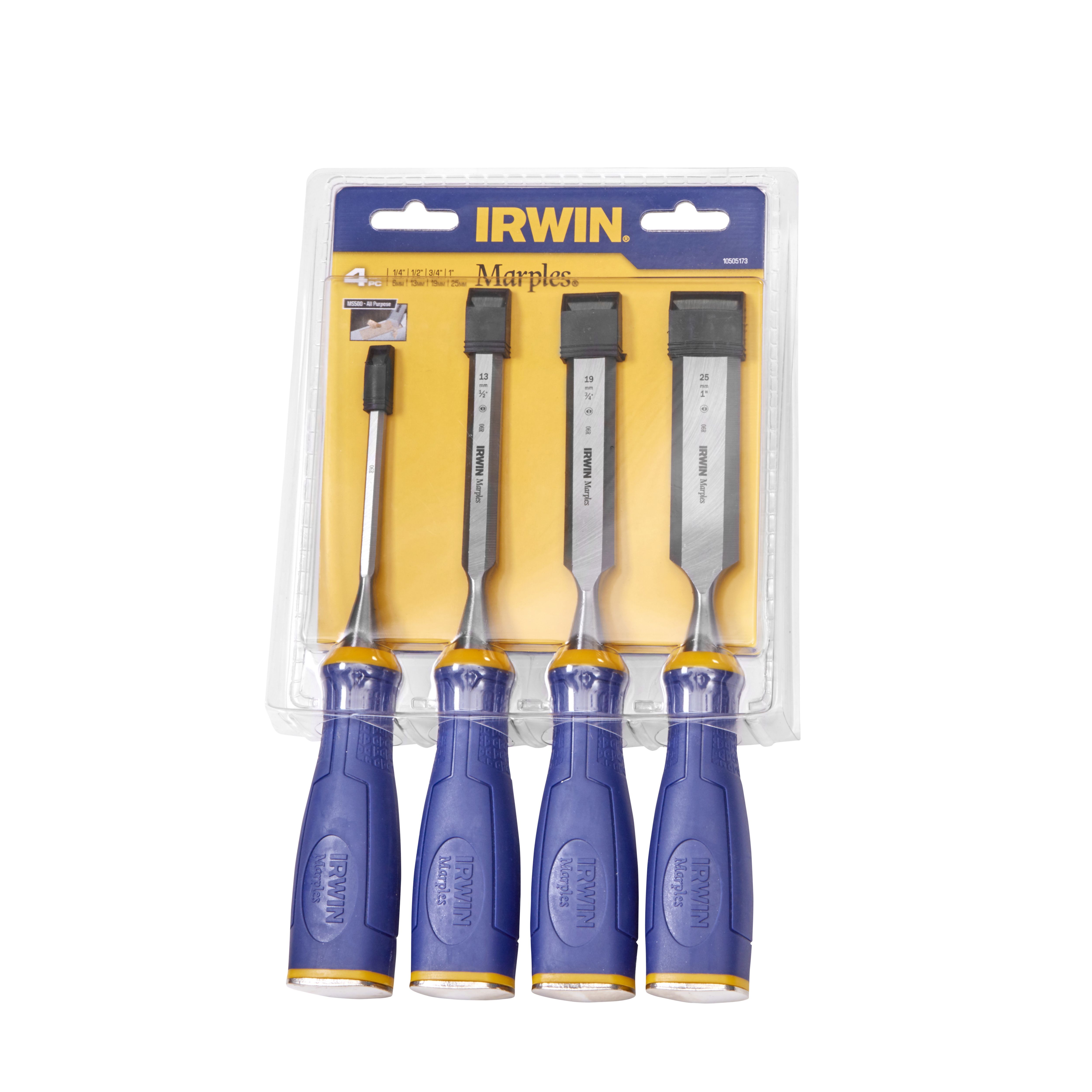 Irwin Marples 4 piece Wood chisel set 10505173 | DIY at B&Q