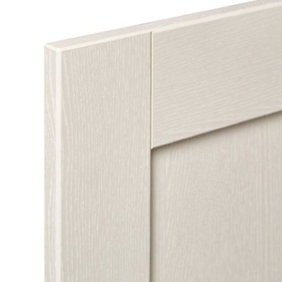 IT Kitchens Brookfield Textured Ivory Style Shaker Ivory Tall Cabinet ...