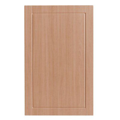 IT Kitchens Chilton Beech Effect Matt beech effect Country Cabinet door ...