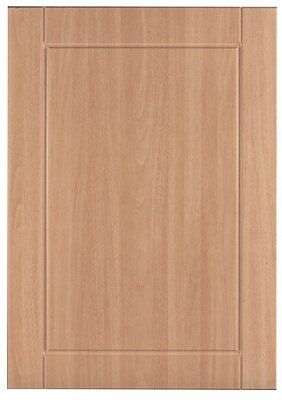 IT Kitchens Chilton Beech Effect Matt beech effect Country Standard Cabinet door W 500mm H 715mm T 18mm