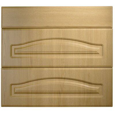 IT Kitchens Chilton Oak effect Country Style Drawer front, Set of 3 (H ...