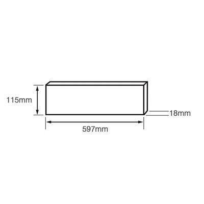 IT Kitchens Sandford Cherry Effect Modern Oven Filler panel (H)115mm (W ...