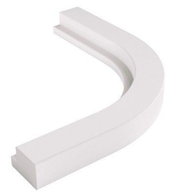 IT Kitchens Stonefield Matt Stone Curved External Cornice & pelmet, (H ...