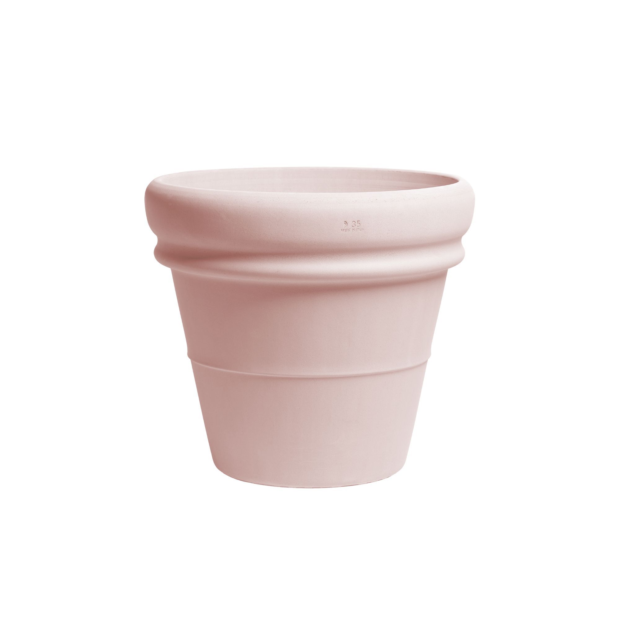 Ivyline Lucca Thick rim Terracotta Plant pot (Dia) 35cm, (H)31cm