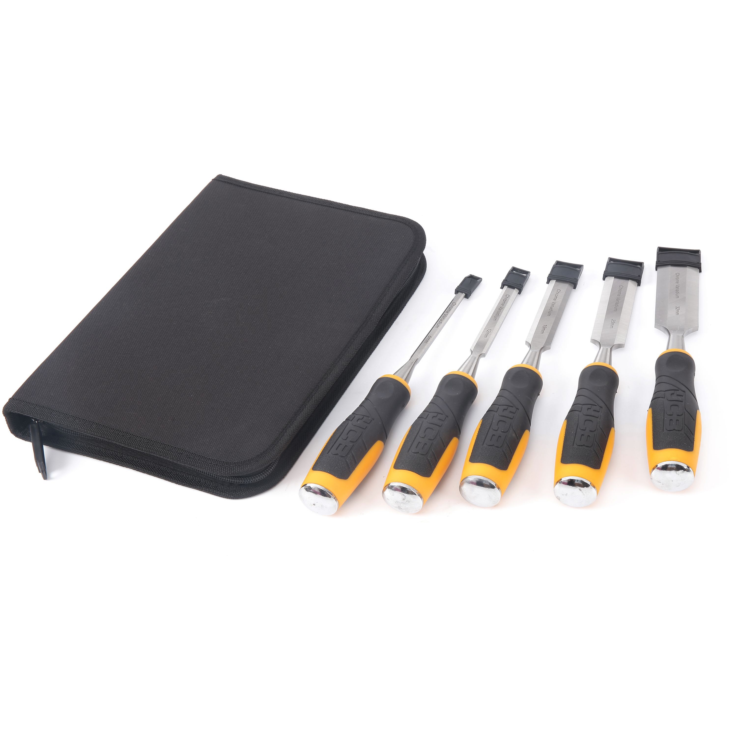 JCB 5 Piece Wood chisel set | DIY at B&Q