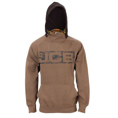 JCB Horton Brown Hoodie XX Large