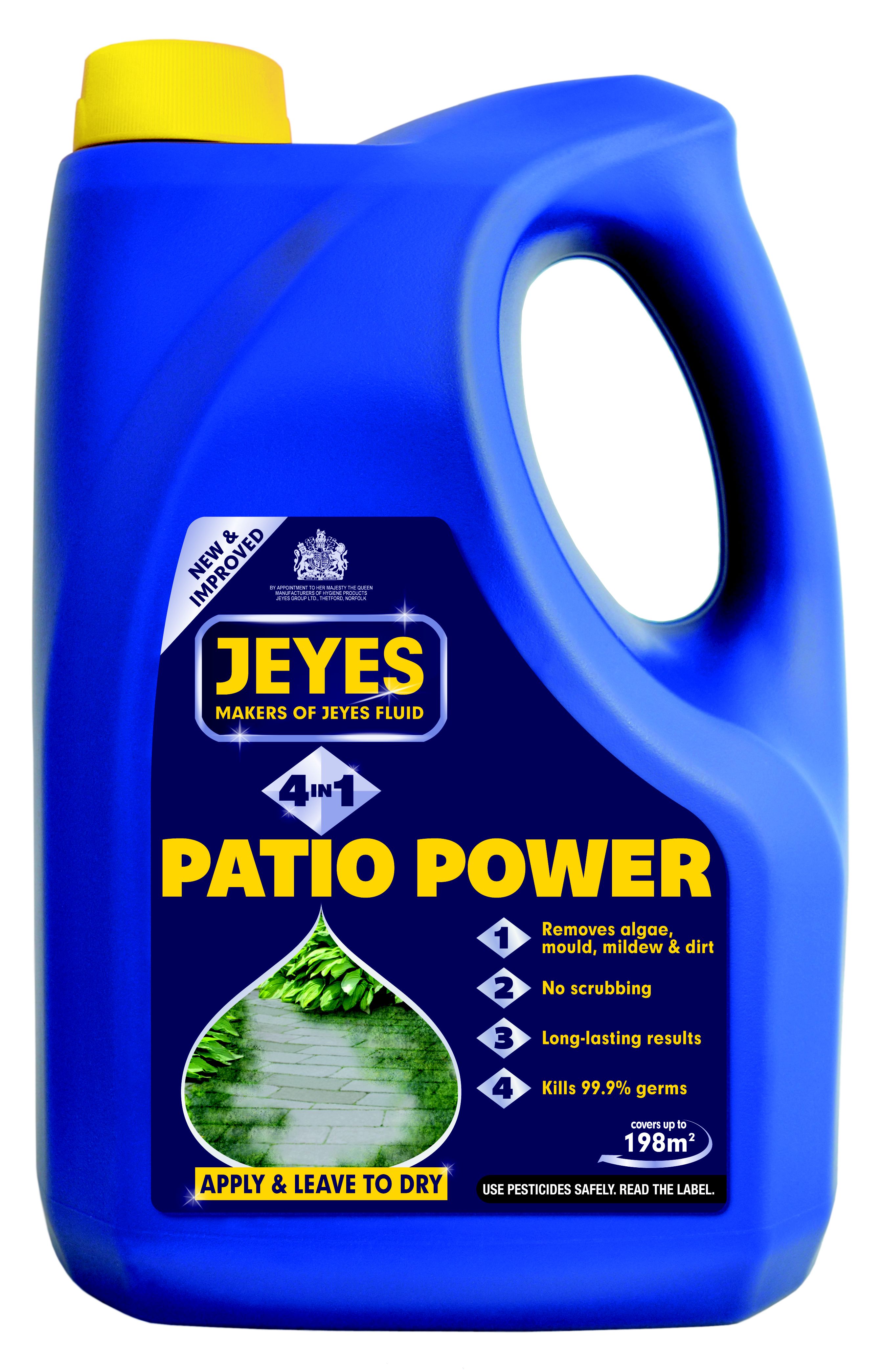 Jeyes 4-in-1 patio power Patio cleaner, 4L Bottle
