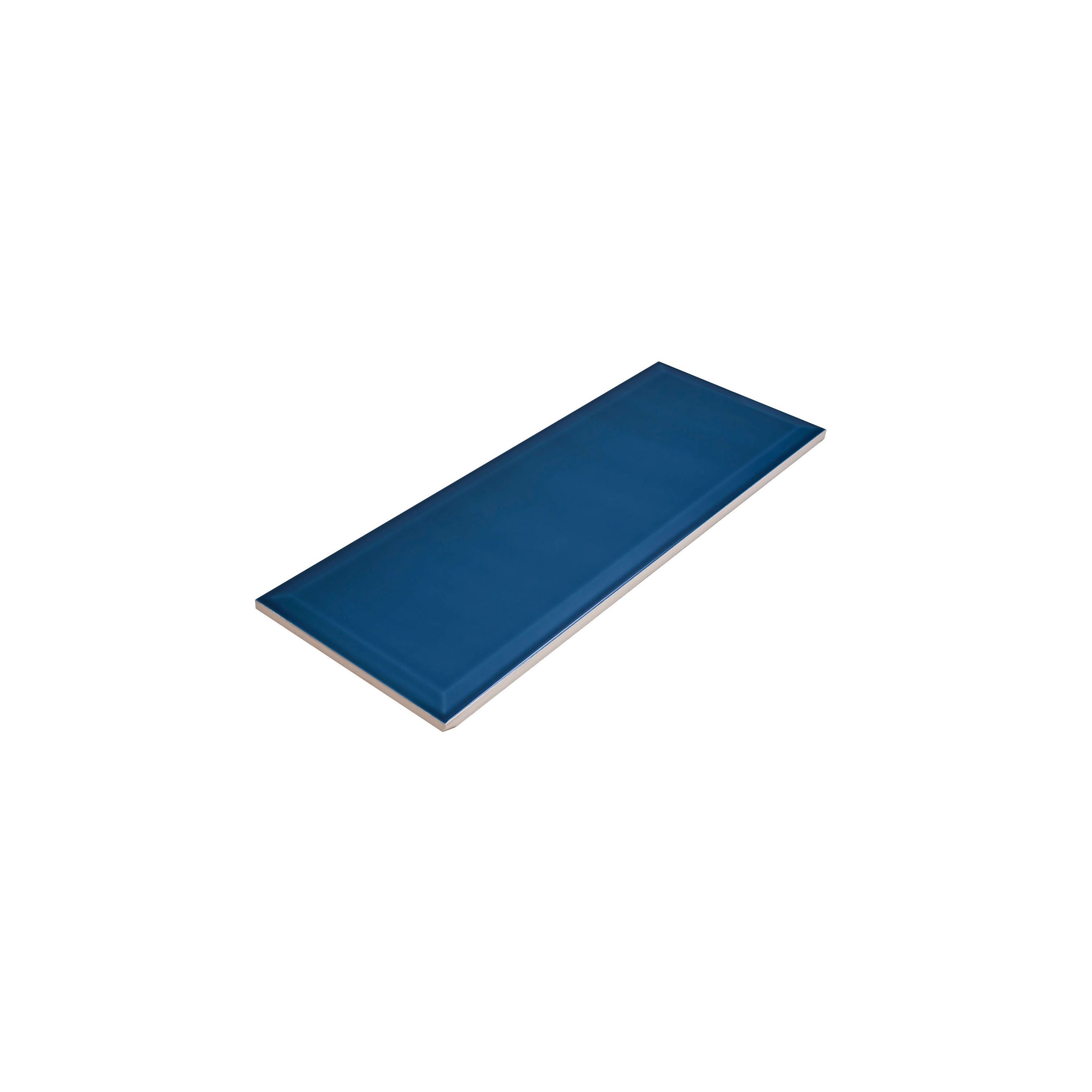 Johnson Tiles Bevel Azure Gloss Ceramic Indoor Wall Tile, Pack of 17 ...