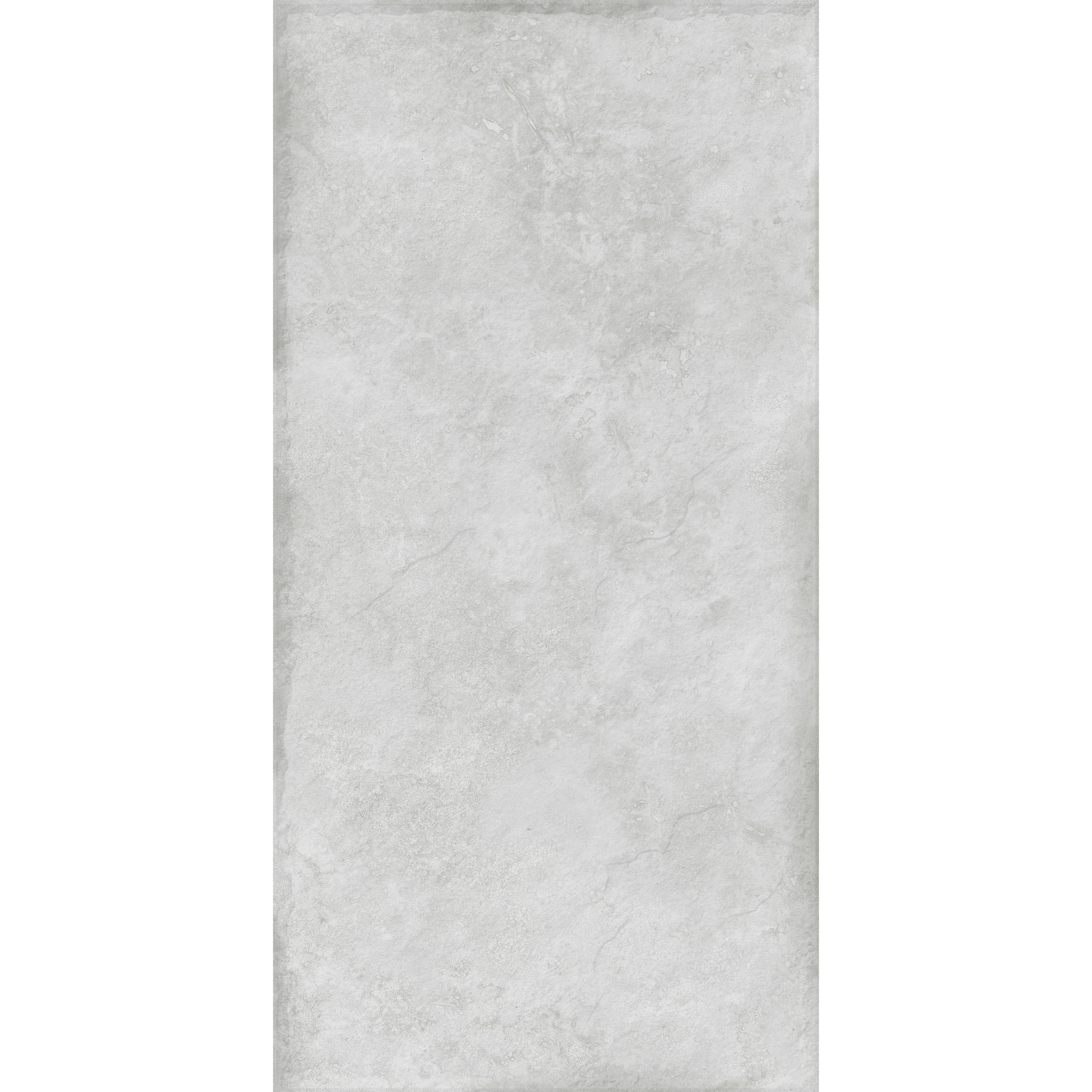 Johnson Tiles Elvaston Grey Matt Stone effect Textured Porcelain Indoor ...