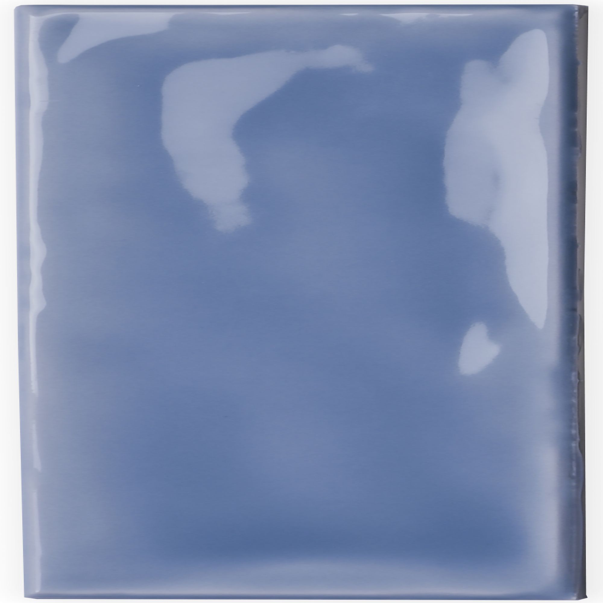Johnson Tiles Iris Blue Gloss Ceramic Wall Tile Sample | DIY at B&Q