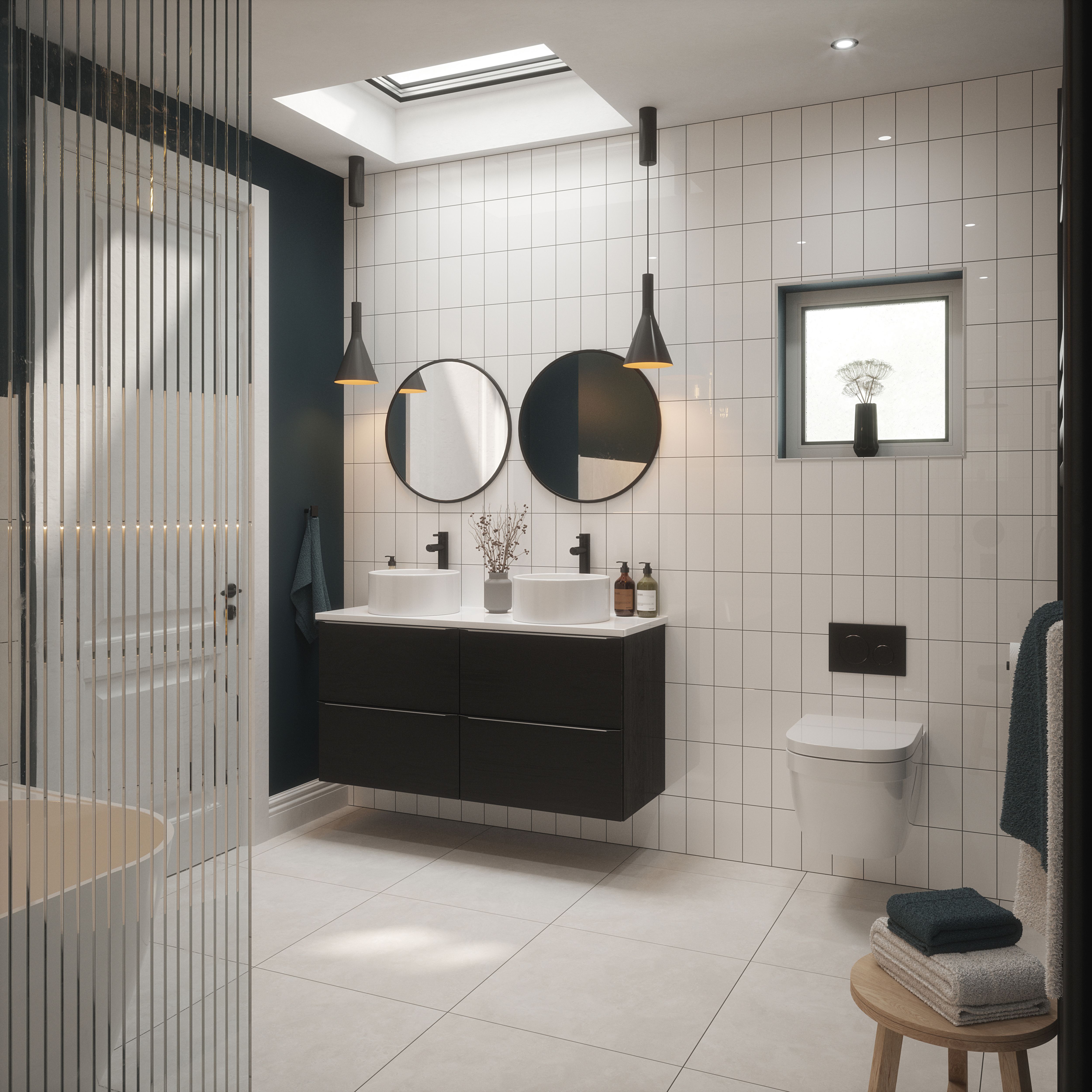 Johnson Tiles Marlow Beige Matt Cement tile effect Porcelain Indoor ...