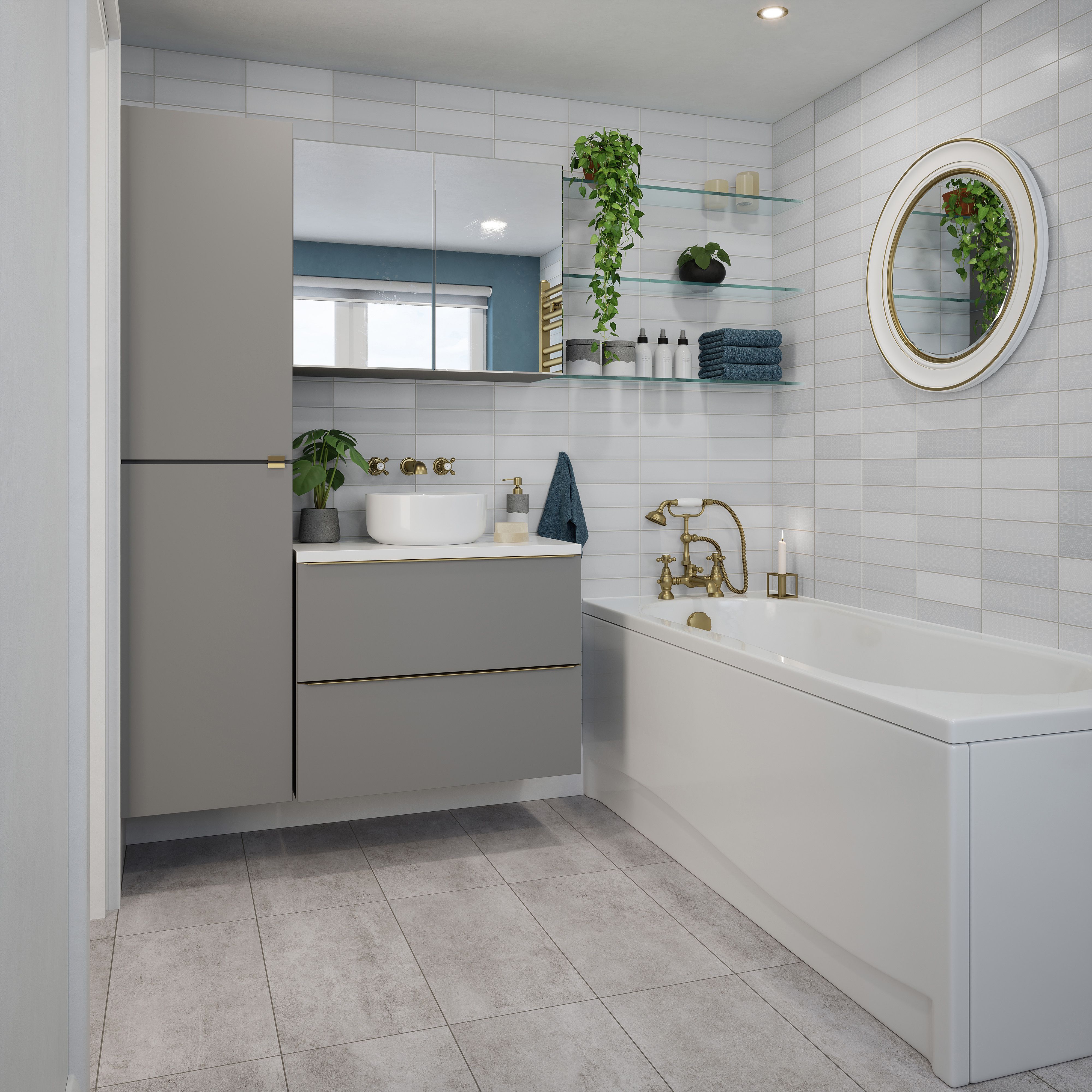 Johnson Tiles Mayfair White Gloss Patterned Textured Ceramic Indoor ...