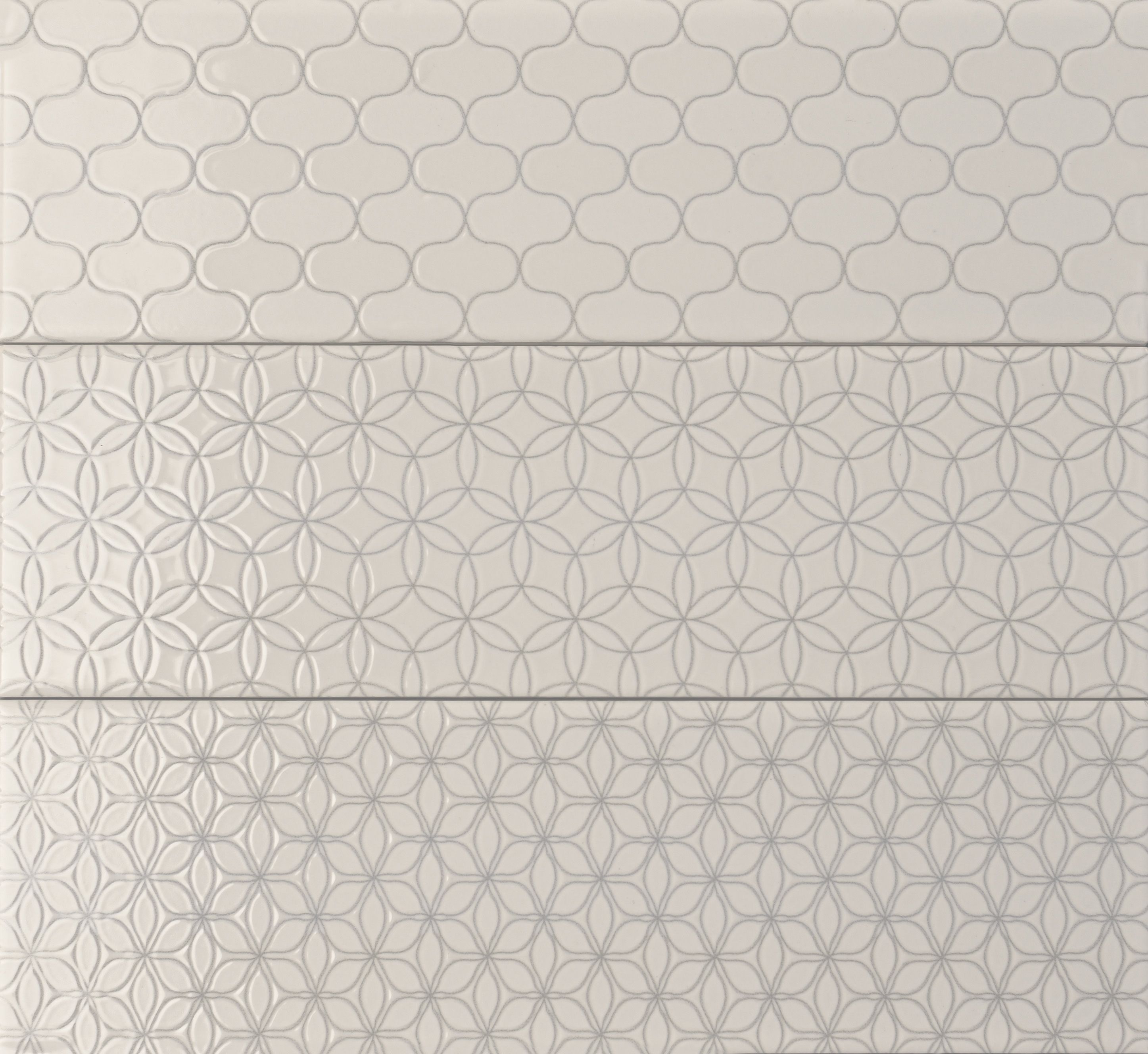 Johnson Tiles Tangier Ivory Gloss Patterned Textured Ceramic Indoor ...