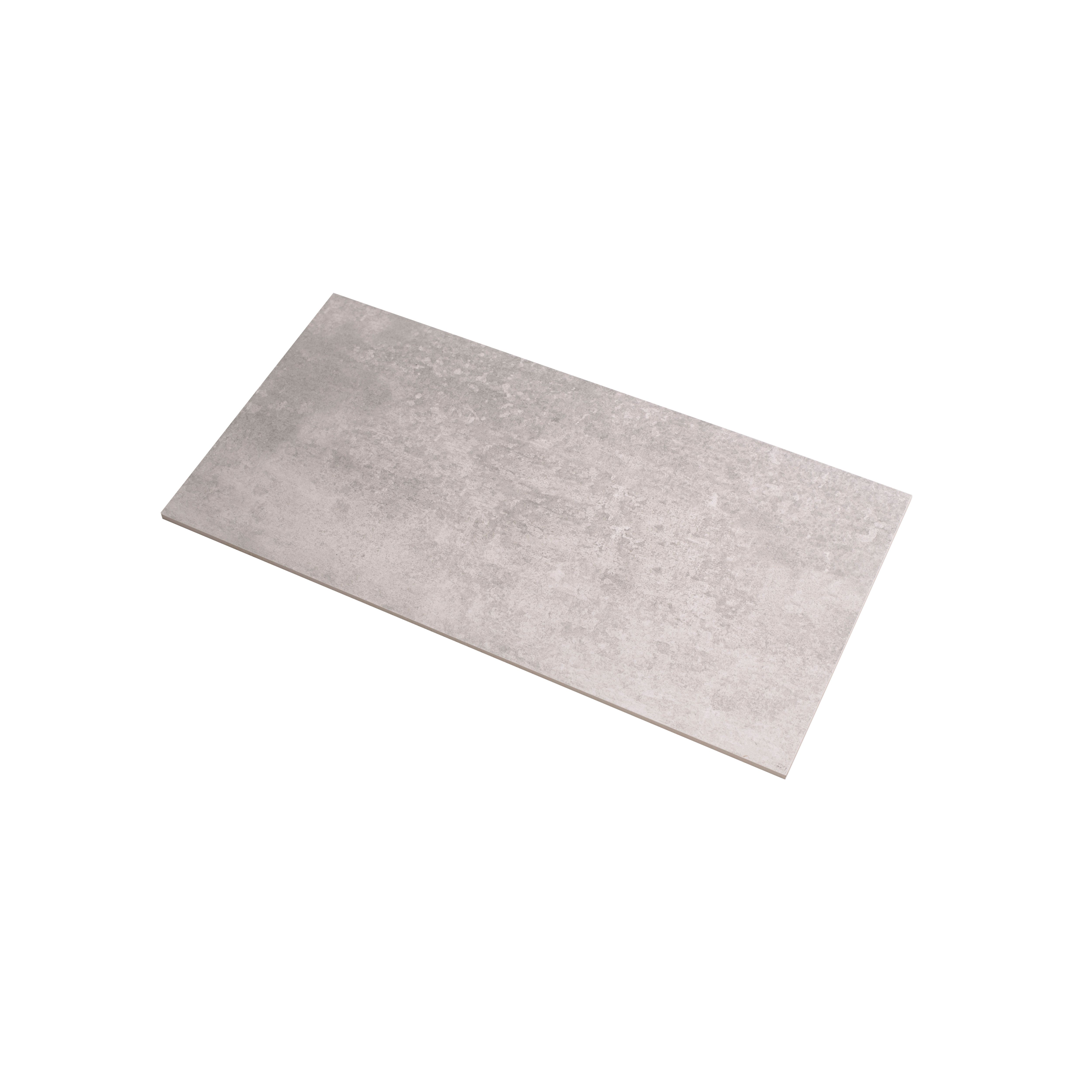 Johnson Tiles Urban concrete Grey Matt Stone effect Ceramic Indoor Wall ...